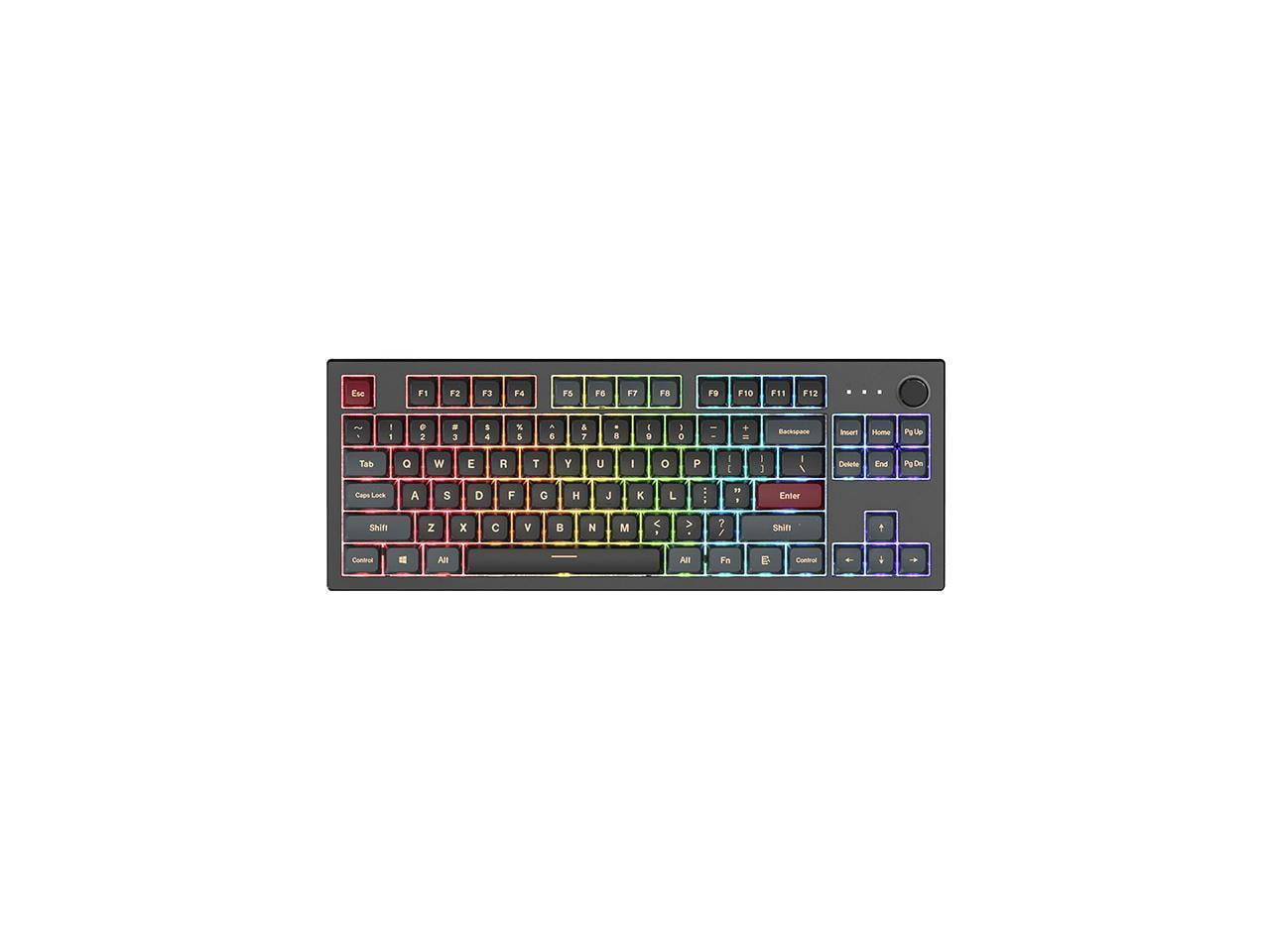 Montech MK87DR Customizable RGB LED MKey TKL Mechanical Gaming Keyboard ...