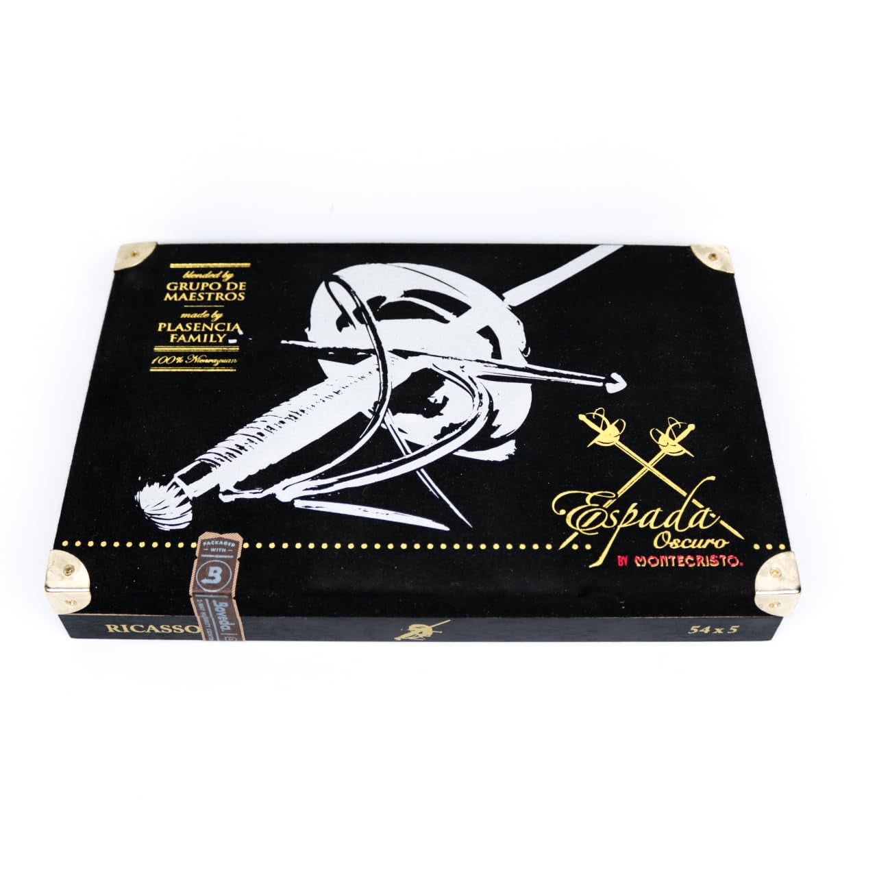 Montecristo Espada Oscuro Ricasso Empty Wood Cigar Box 9.5" x 6" x 1.5 ...