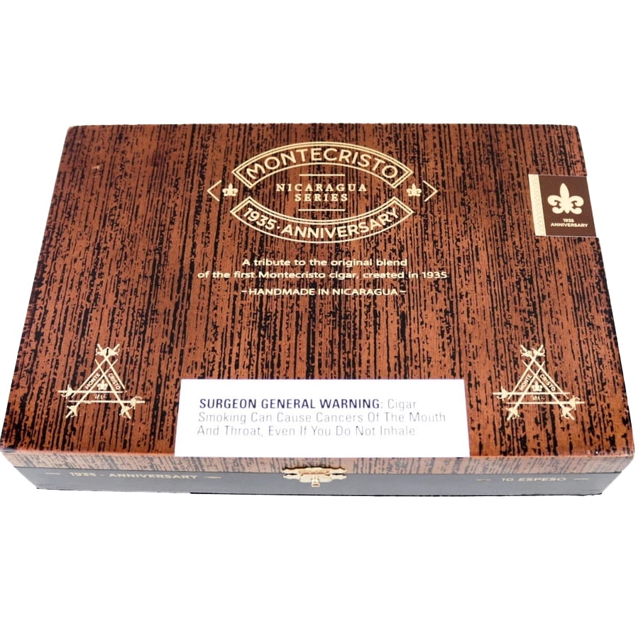 Montecristo Espeso 1935 Anniversary Empty Wood Cigar Box 9.75" x 6.75 ...