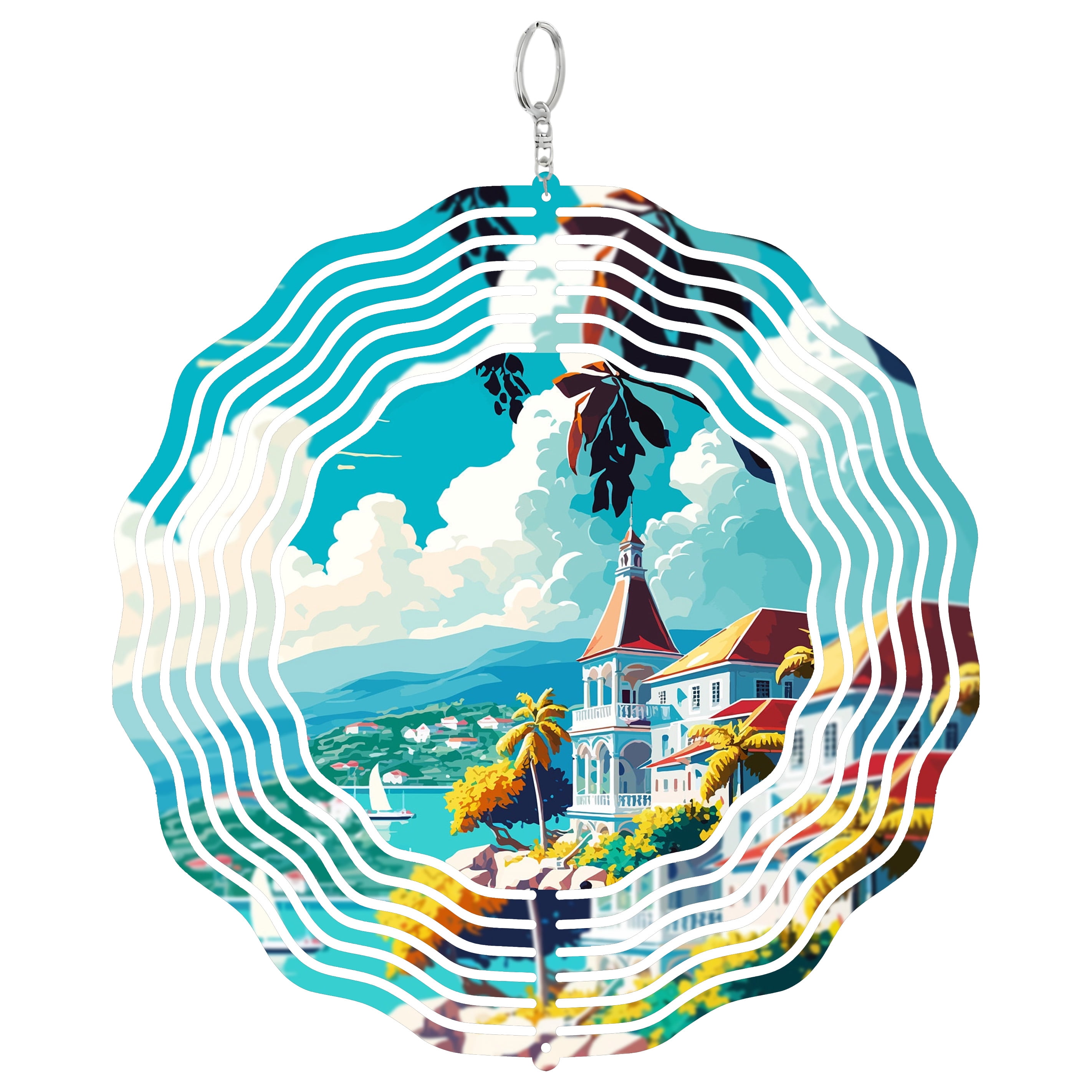 Montego Bay Jamaica Kinetic Wind Spinner 3D Yard Art Decoration ...