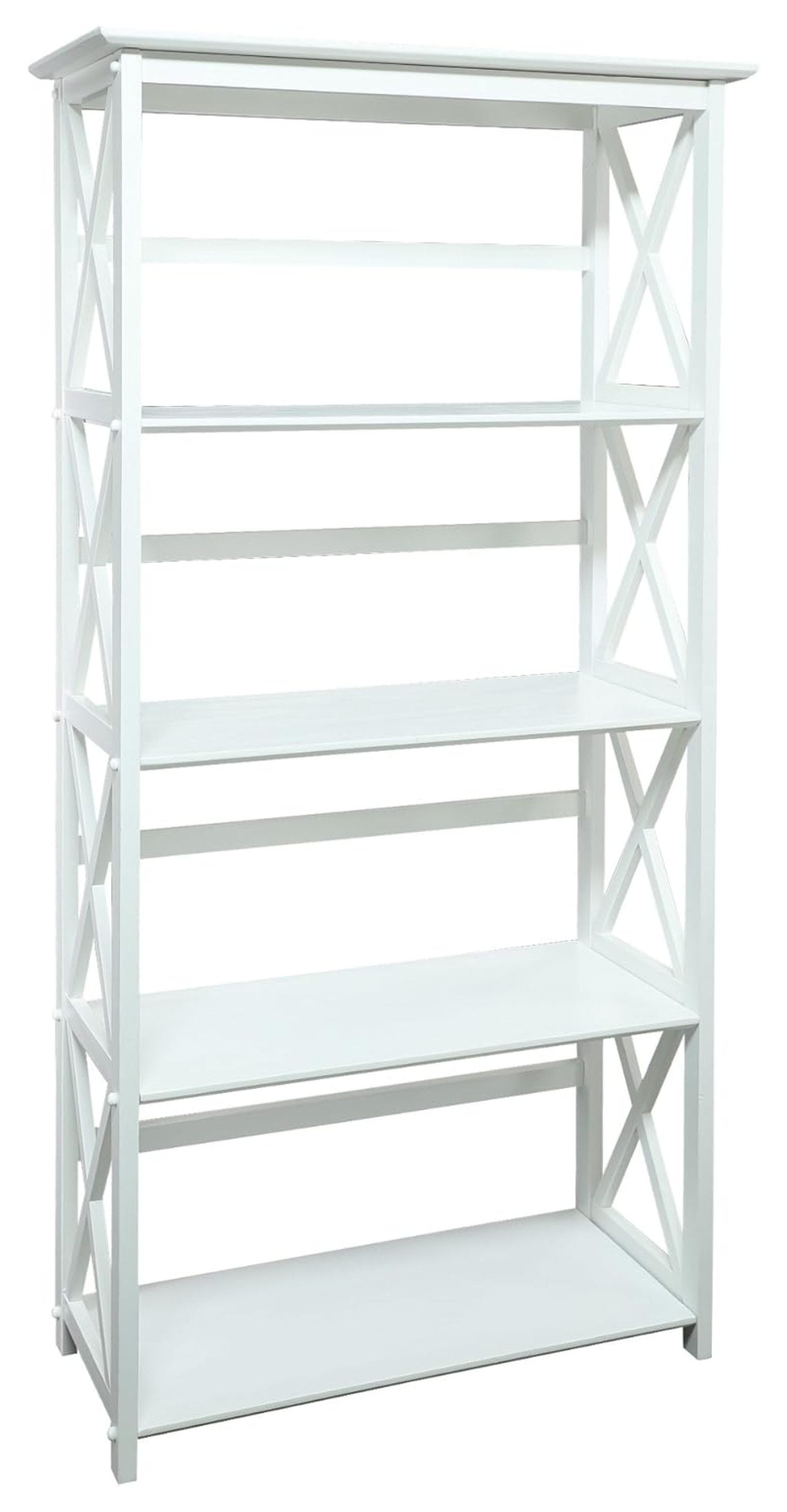 Montego Bookcase, 5-Shelf, White,324-51 - Walmart.com