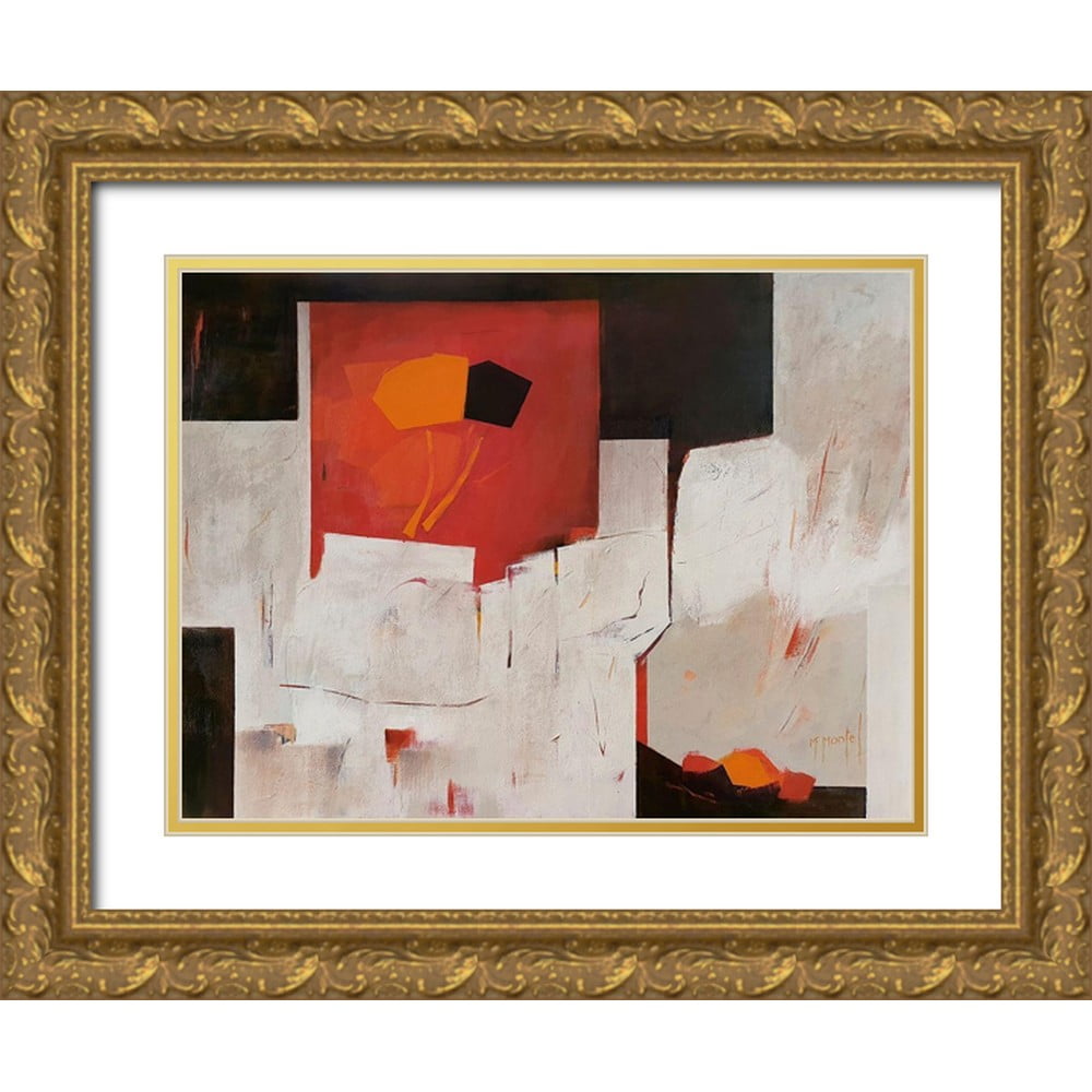 Montel, Fanou 24x19 Gold Ornate Wood Framed with Double Matting Museum ...