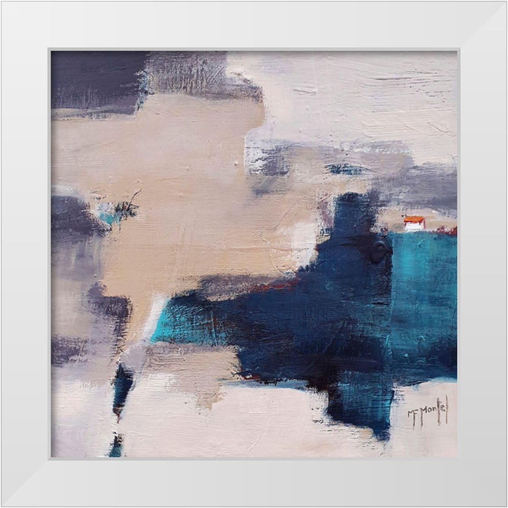 Montel, Fanou 26x26 White Modern Wood Framed Museum Art Print Titled ...