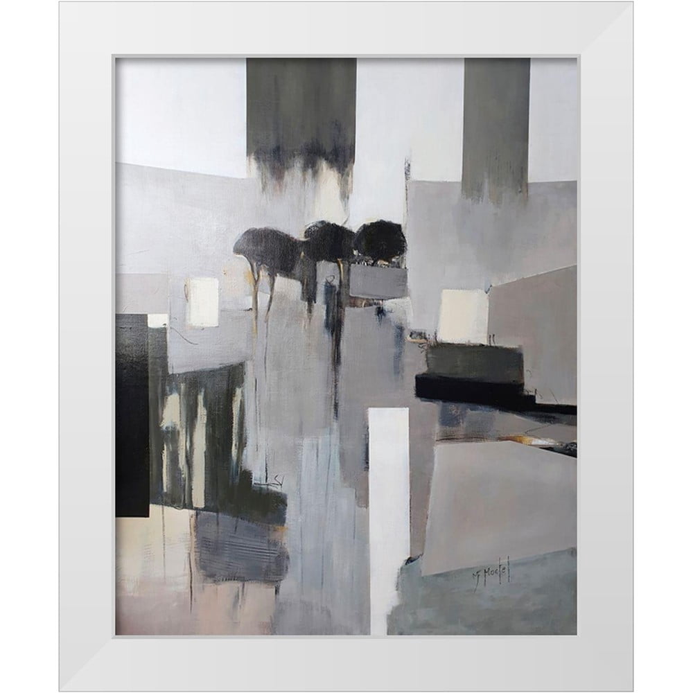 Montel, Fanou 26x32 White Modern Wood Framed Museum Art Print Titled ...