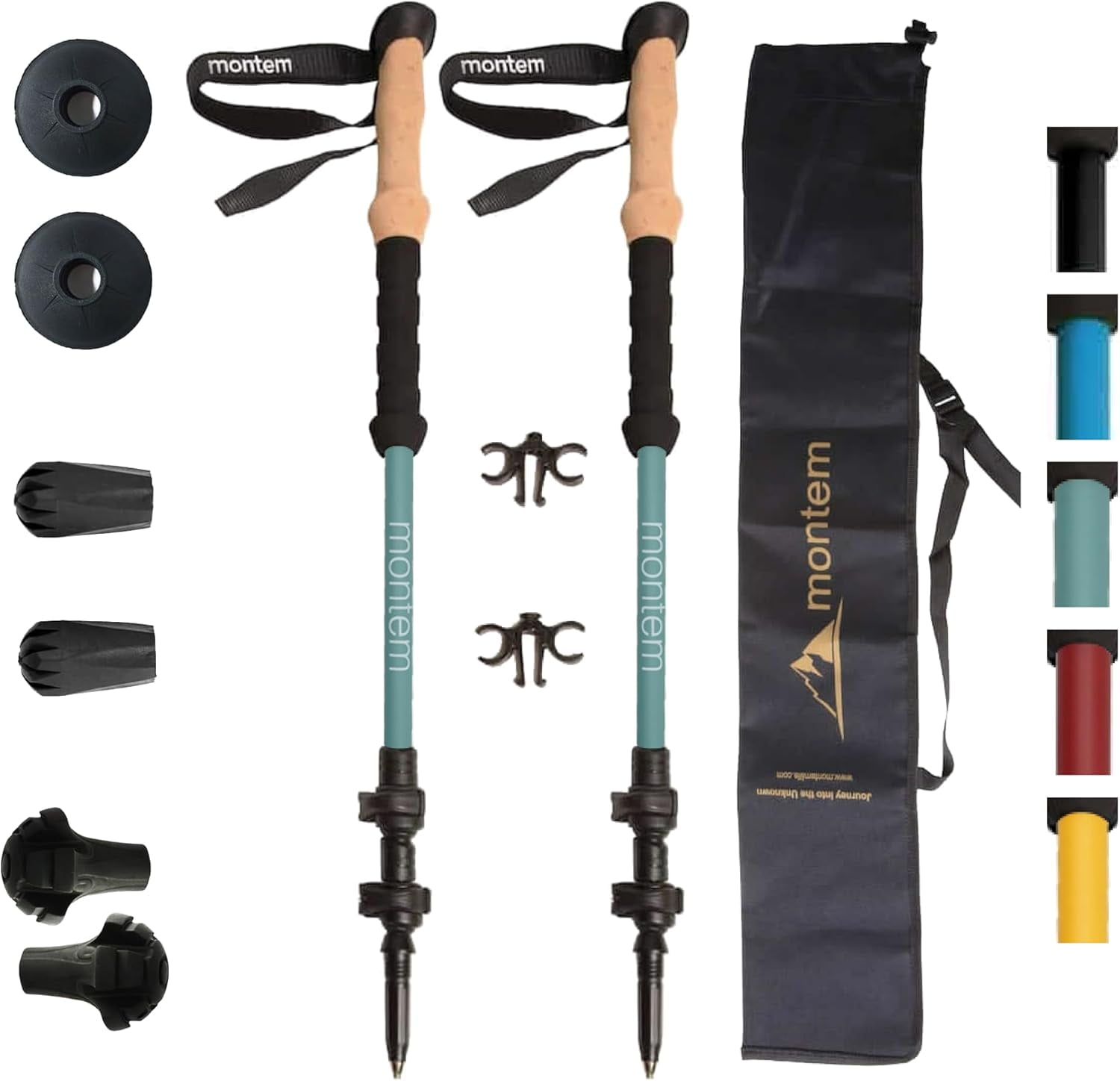 Montem Ultra Light 100% Carbon Fiber Trekking, Walking, and Hiking ...