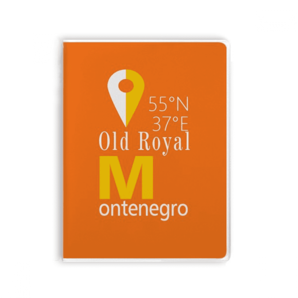Montenegro Geography Coordinates Trave Notebook Gum Cover Diary Soft ...
