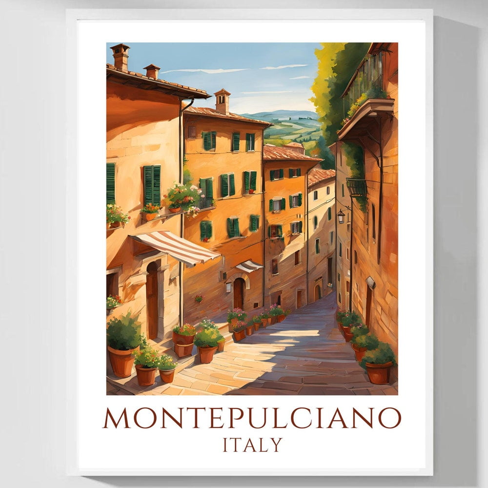 Montepulciano Wall Art, Montepulciano Poster, Italy Travel Gift ...