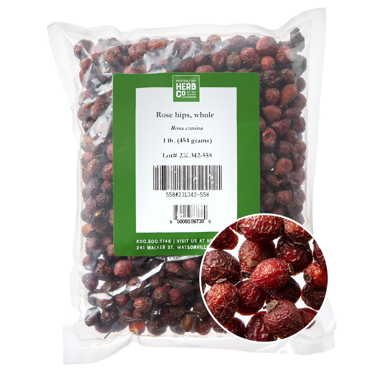 Monterey Bay Herb Co. Rose Hips, Whole | Make Rose Syrup, Wines, Tea ...