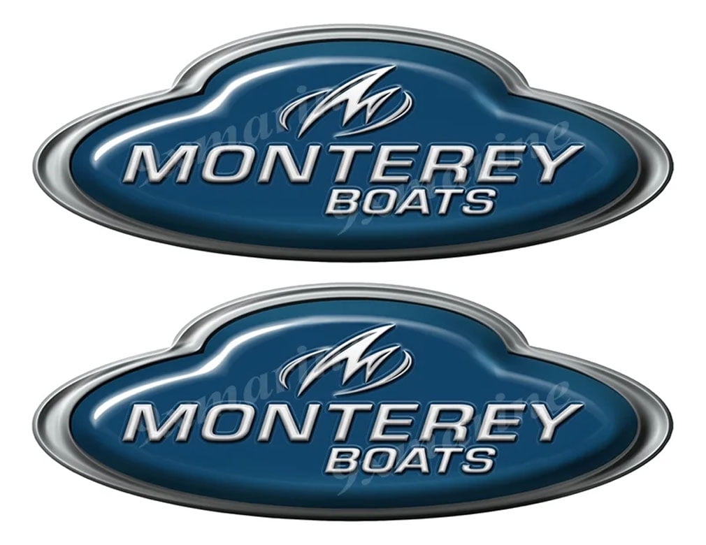 Monterey Boat Oval Sticker set - Name Plate - Walmart.com