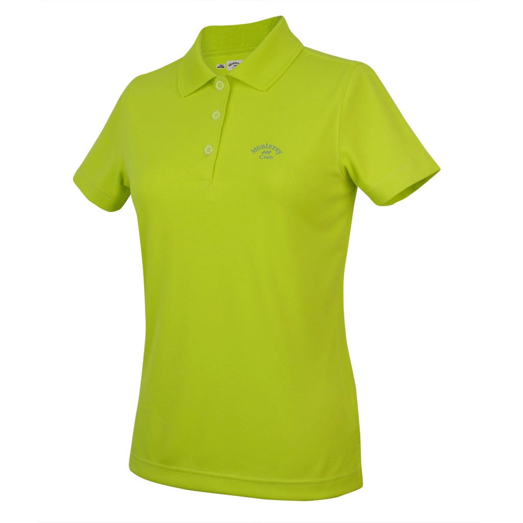 Monterey Club Ladies' Dry Swing Mini Diamond Jacquard Golf Polo Shirt ...