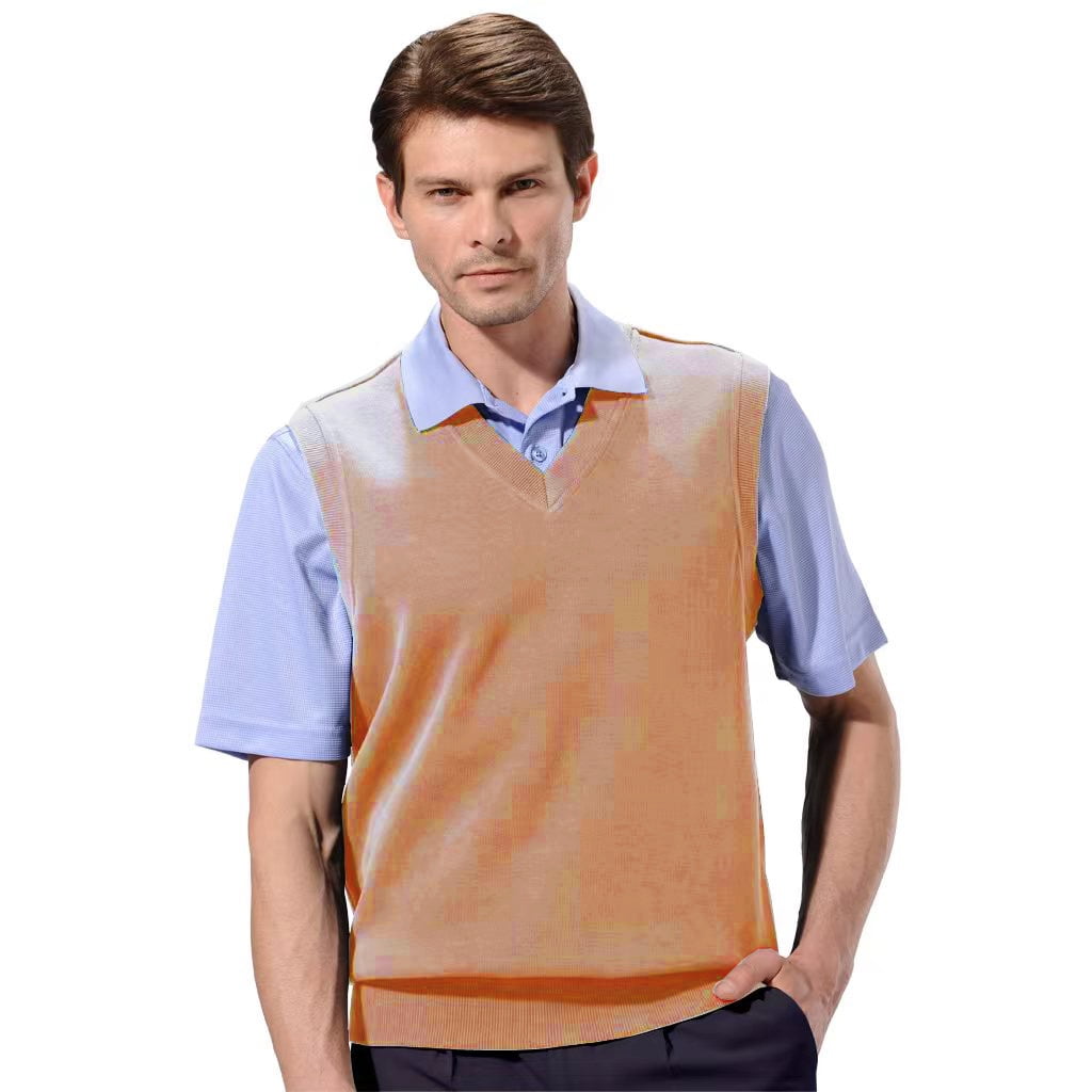 Monterey Club Men's Classic French Rib V-Neck Vest #3924 - Walmart.com