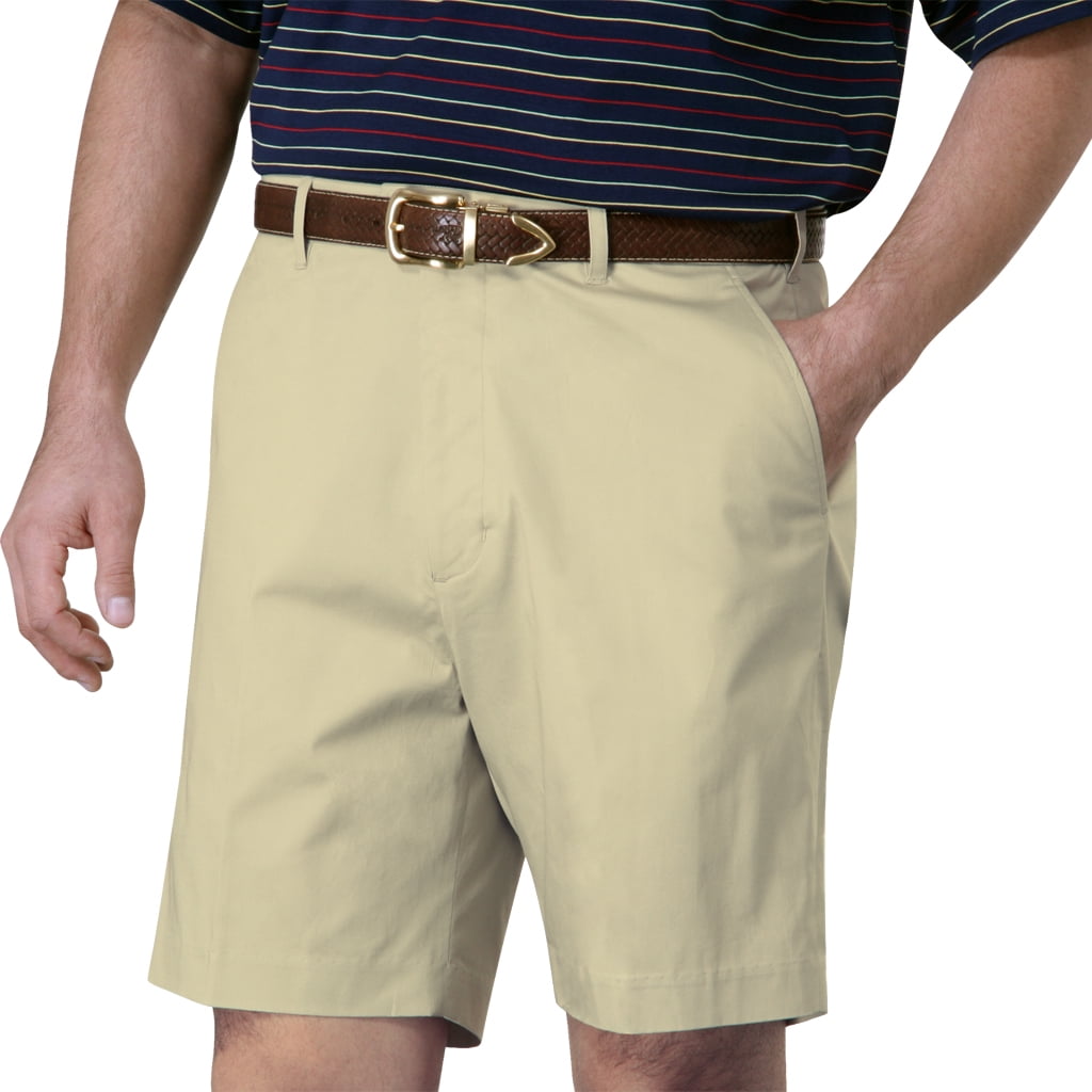 Monterey Club Men's Cotton Twill Flat Front Golf Shorts #1845 - Walmart.com