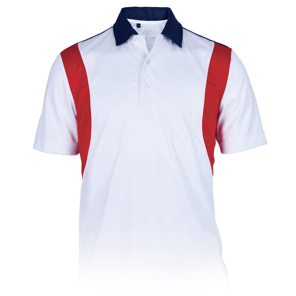 Monterey Club Men's Energie Colorblock Golf Polo Shirt #1195 - Walmart.com