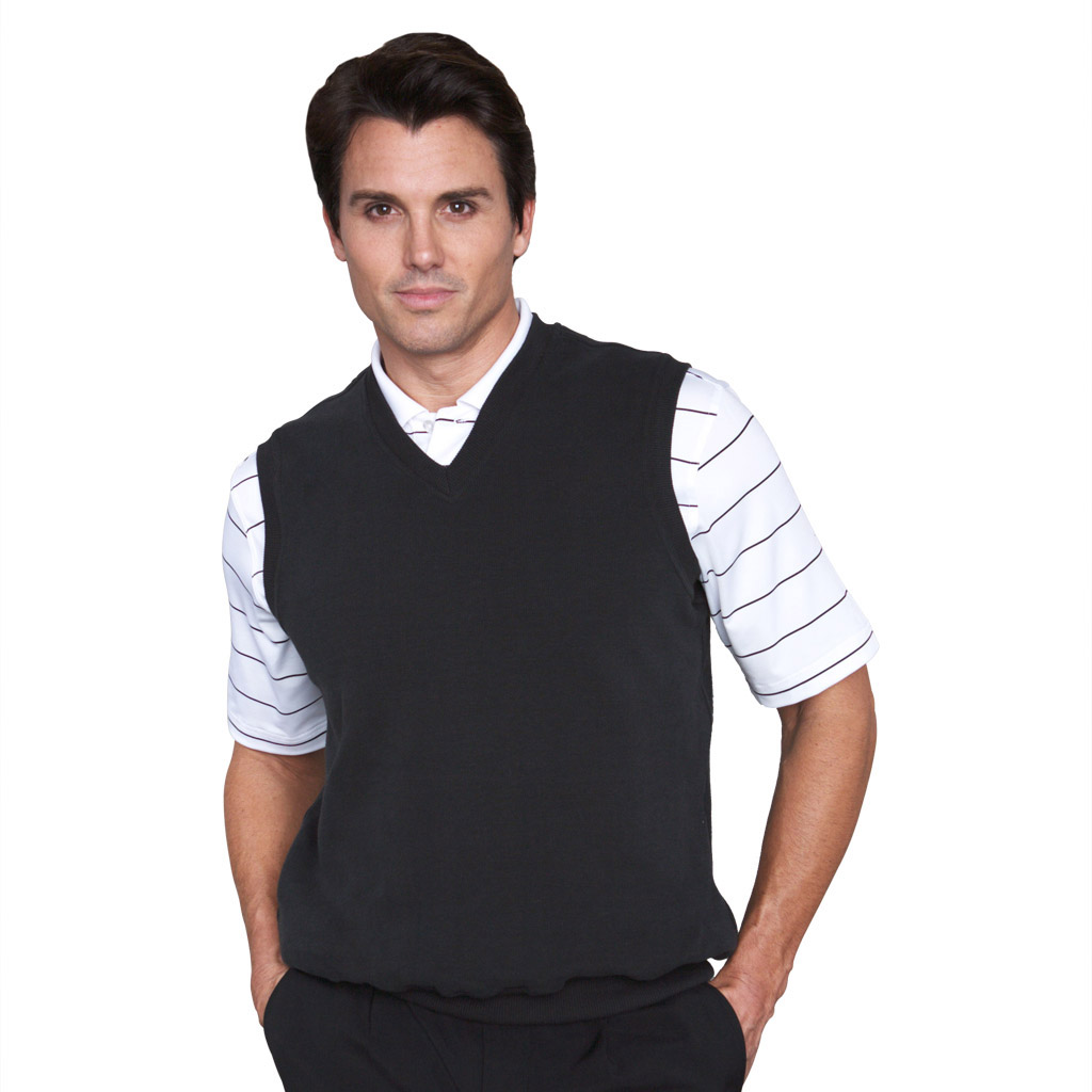 Monterey Club Men's Flatback Knit V-Neck Vest #1782 - Walmart.com