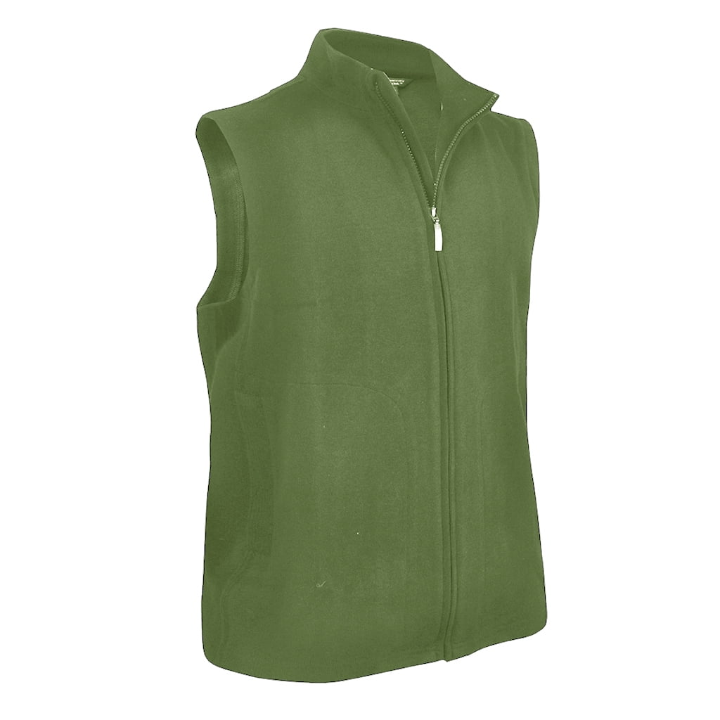 Monterey Club Men's Lightweight Blend French Rib Full Zip Golf Vest ...
