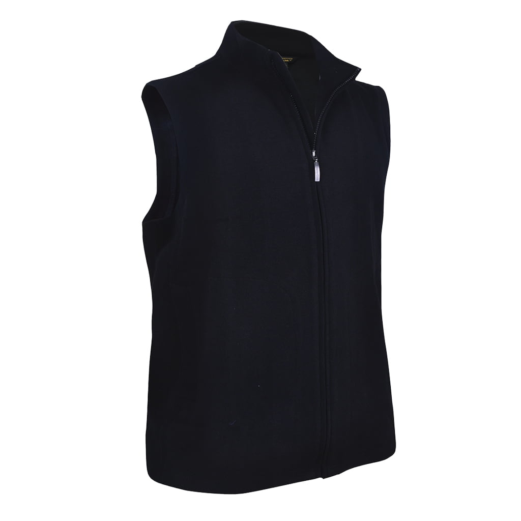 Monterey Club Men's Lightweight Blend French Rib Full Zip Golf Vest ...