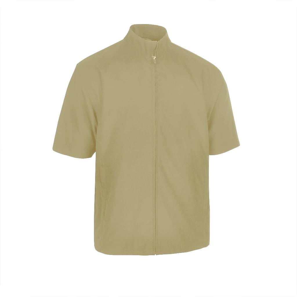 Monterey Club Men's Microfiber Fine Knit Full Zip Wing collar water ...