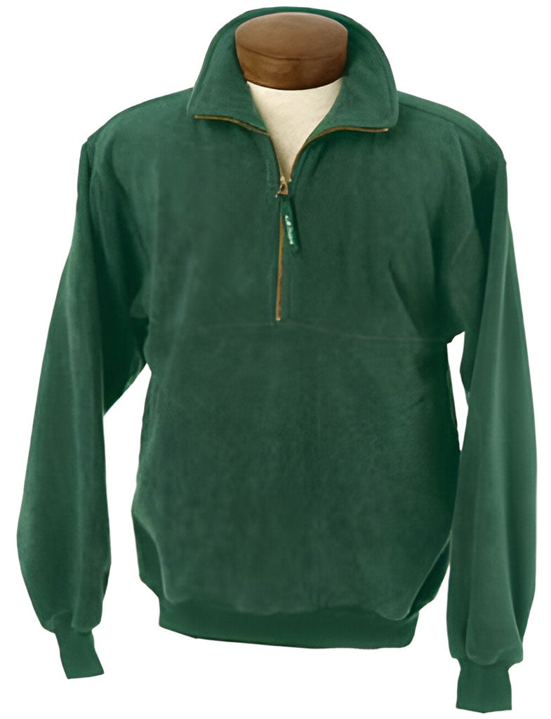 Monterey Club Men's Polar Fleece Front Half Zipper Jacket #7632 ...