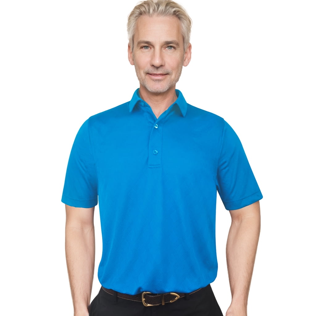 Monterey Club Men's Solid Single Jacquard Diamond Pointrel Pattern ...