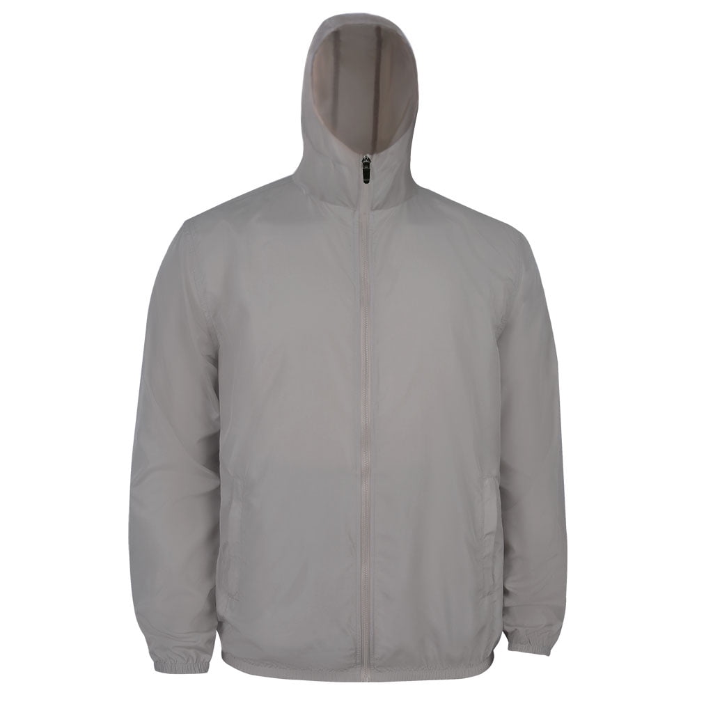 Monterey Club Unisex Microfiber Full Zip With Hood without Lining Light ...