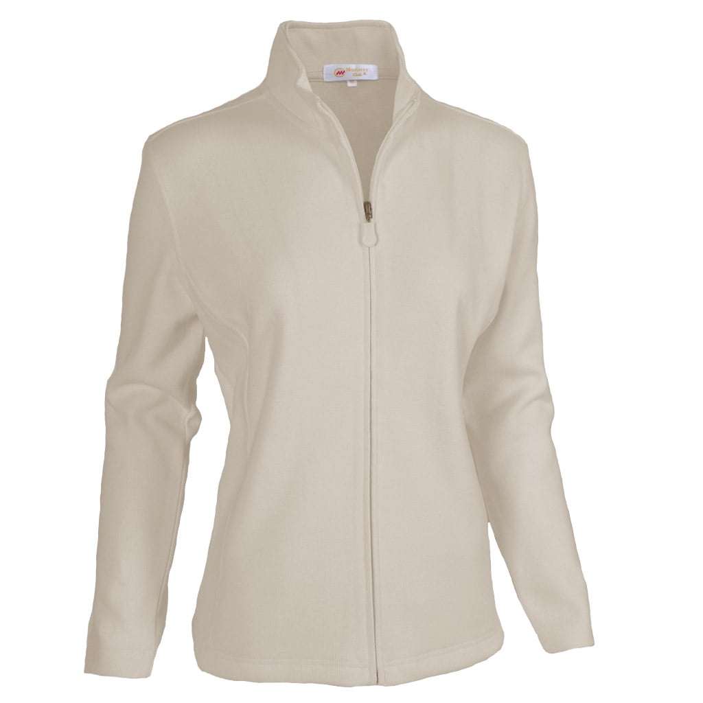 Monterey Club Women's Classic French Rib Zip-Up Jacket #2934 - Walmart.com
