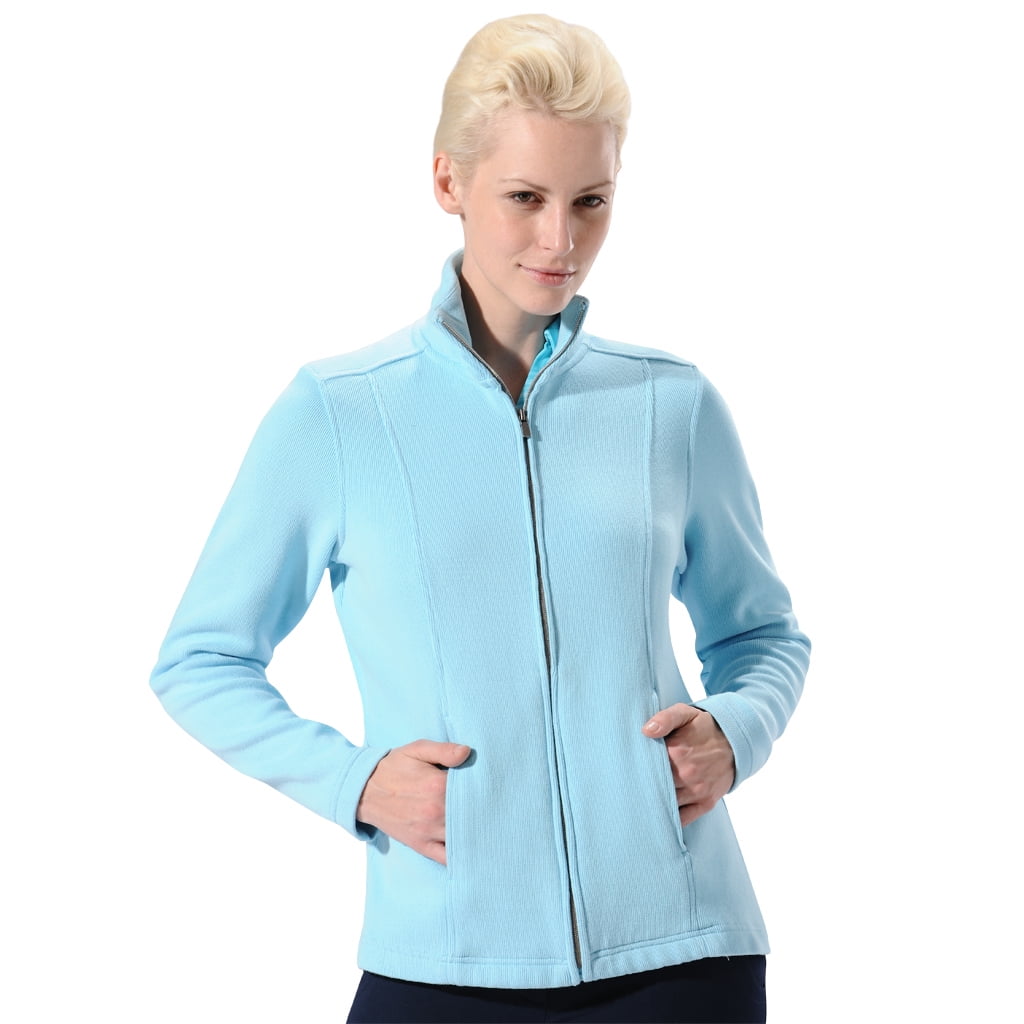 Monterey Club Women's French Rib Full Zip Sport Jacket #2707 - Walmart.com