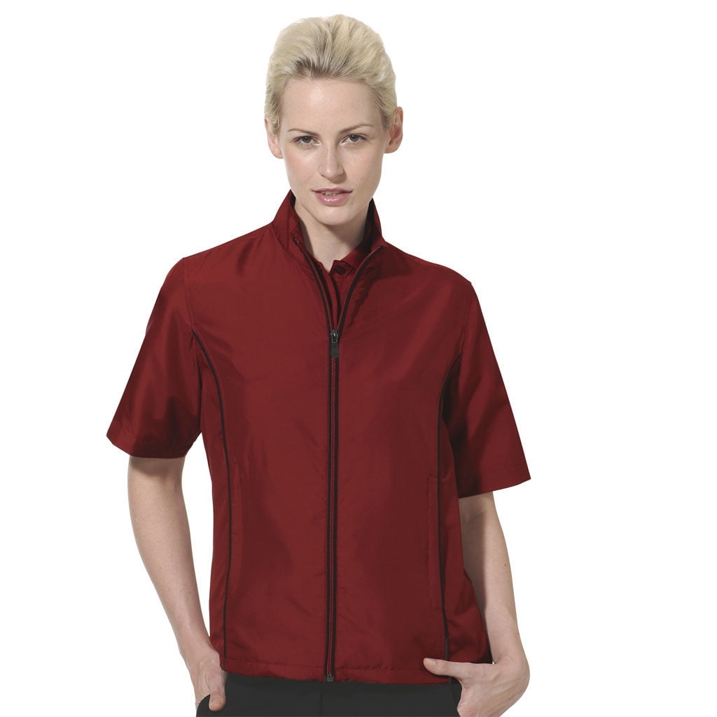 Monterey Club Women's Half Sleeve Microfiber Dobby Windshirt #2763 ...