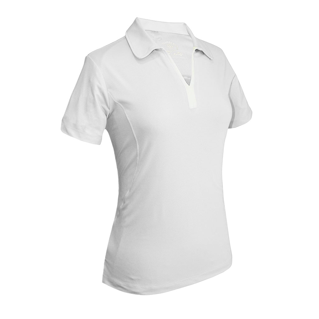 Monterey Club Women's Micro Pix Contrast Golf Polo Shirt #2448 ...