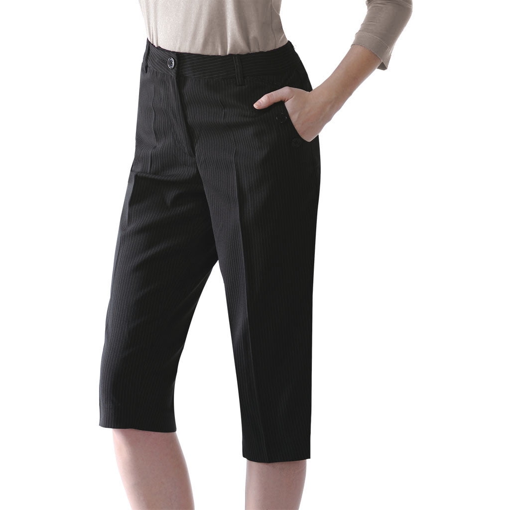 Monterey Club Women's Pro Pinstripes Texture Golf Capri #2873 - Walmart.com