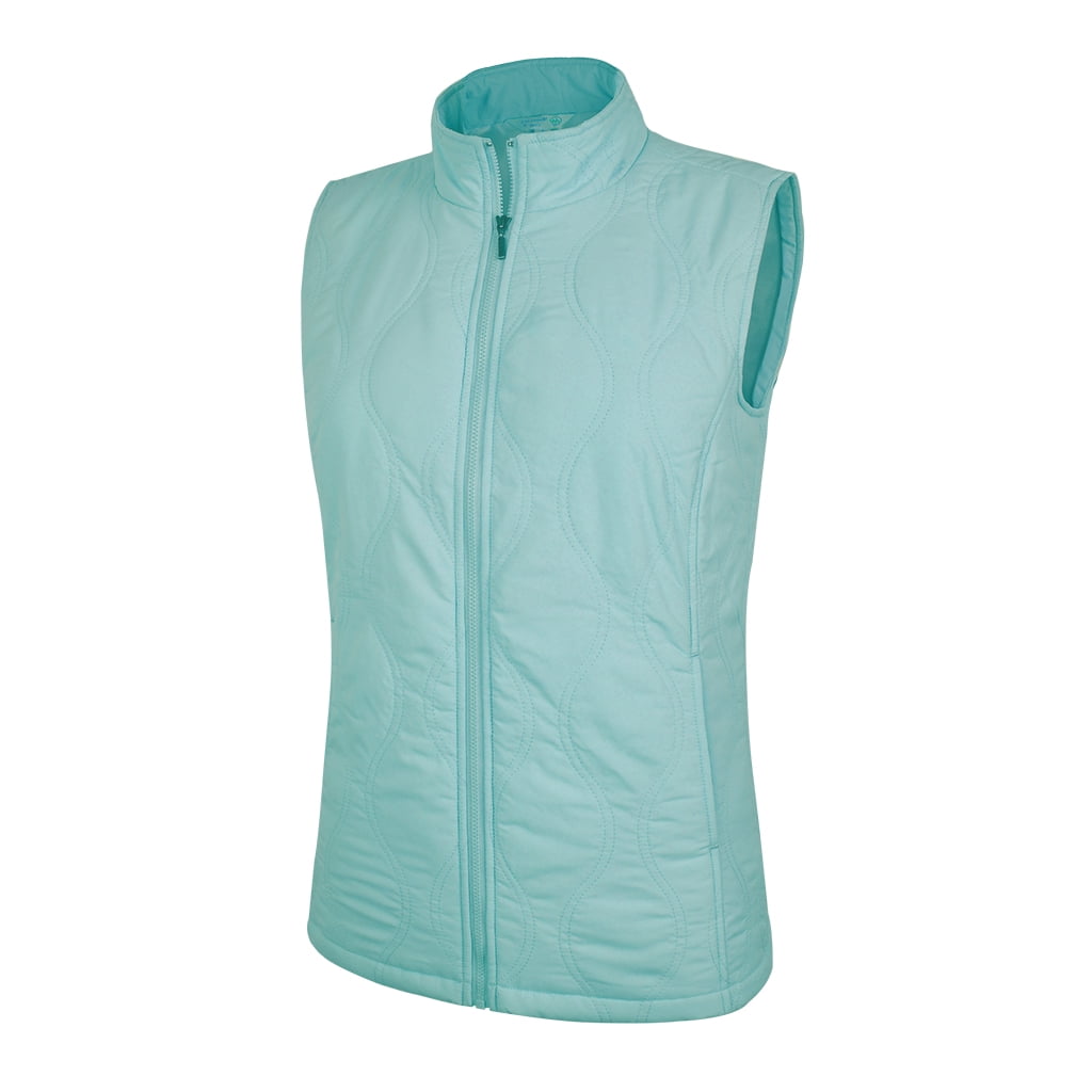 Monterey Club Women's Quilted Microfiber Shell vertical wave pattern ...
