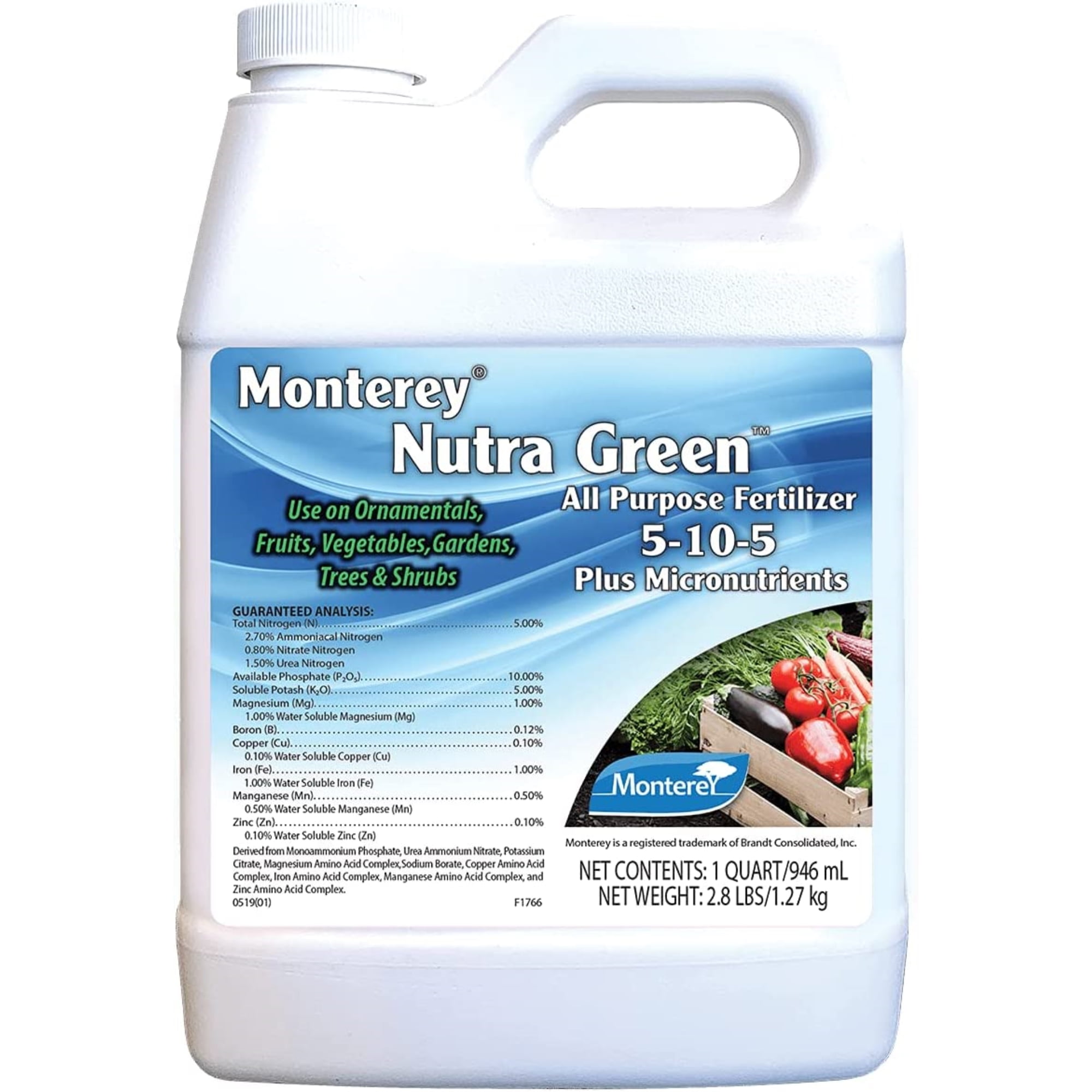 Monterey Nutra Green All-Purpose Fertilizer Concentrate 5-10-5 + Micro ...