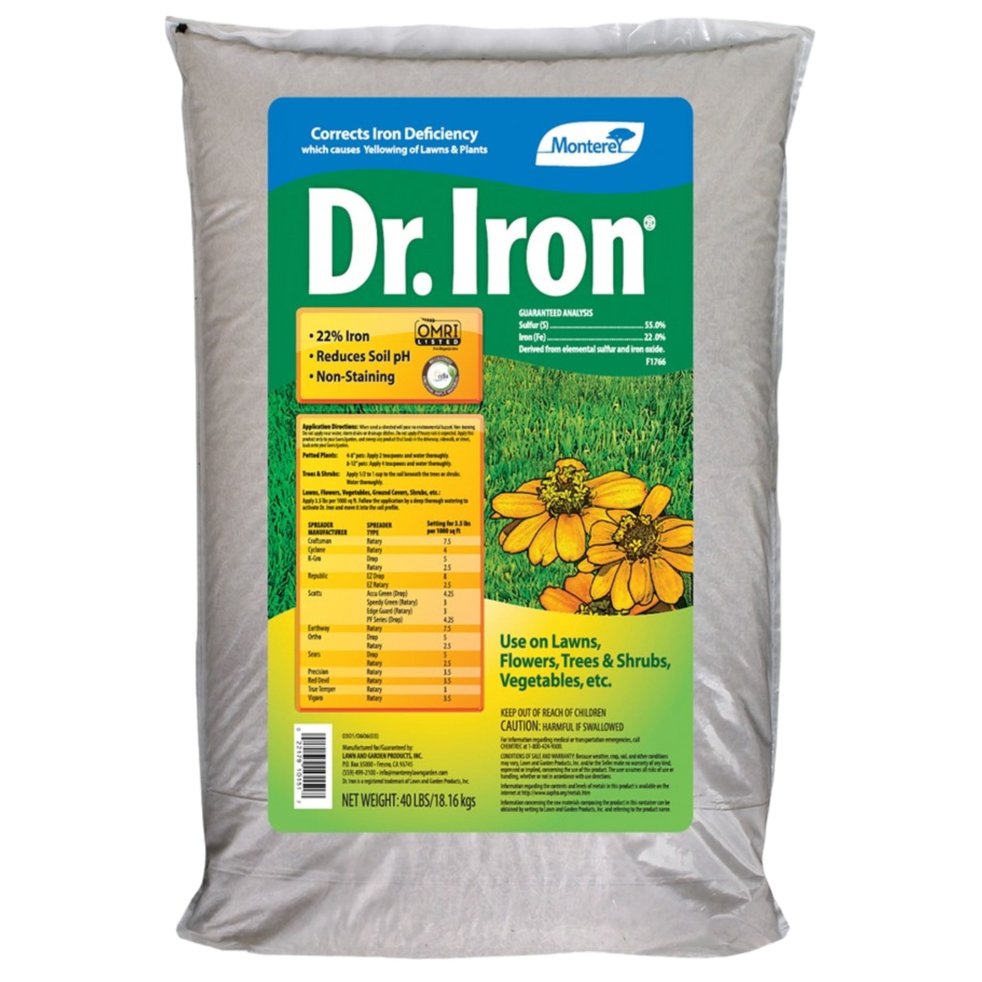 Monterey Dr. Iron Acidifier Granules, Iron and Elemental Sulfur Acidic ...