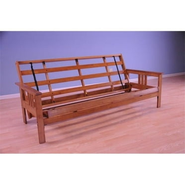Monterey Comfortable Full-Size Sofa Bed Futon Frame in Barbados Finish ...