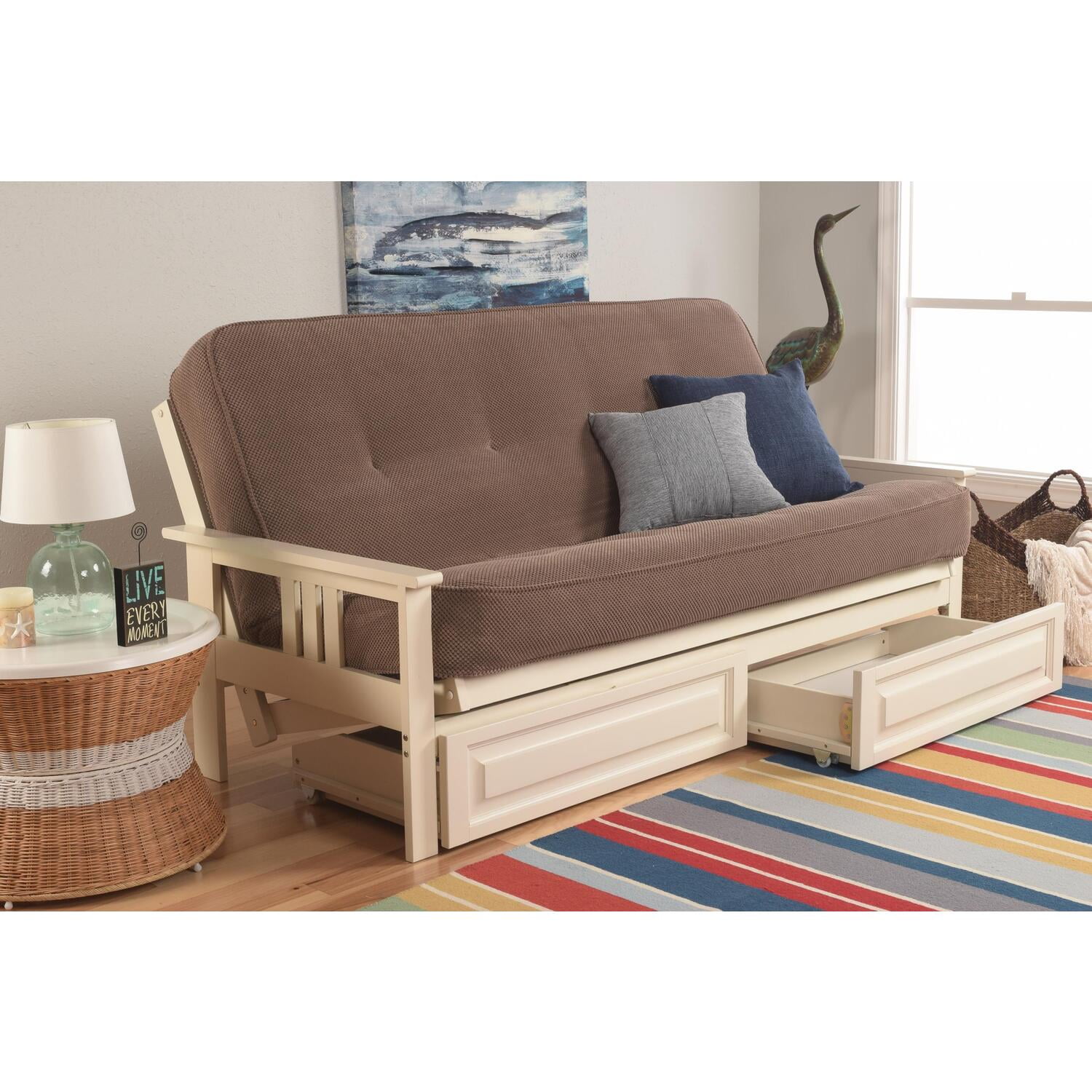 Kodiak Furniture Monterey Full Frame with Storage Drawers-Color:Antique ...