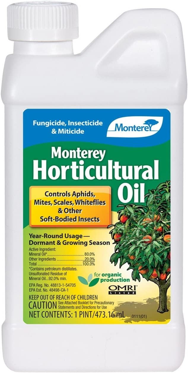 Monterey Horticultural Oil 16oz for Plants, Garden, Tree Spray, Insect ...