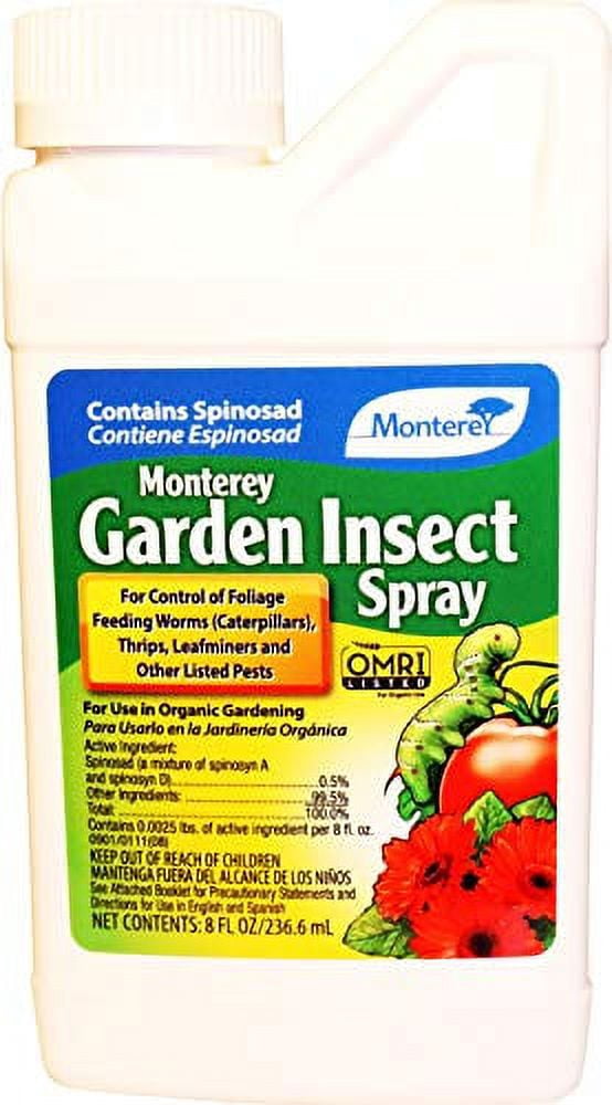 Monterey LG6158 8oz GardenInsect .. .. Spinosad Insect Spray, .. Clear ...