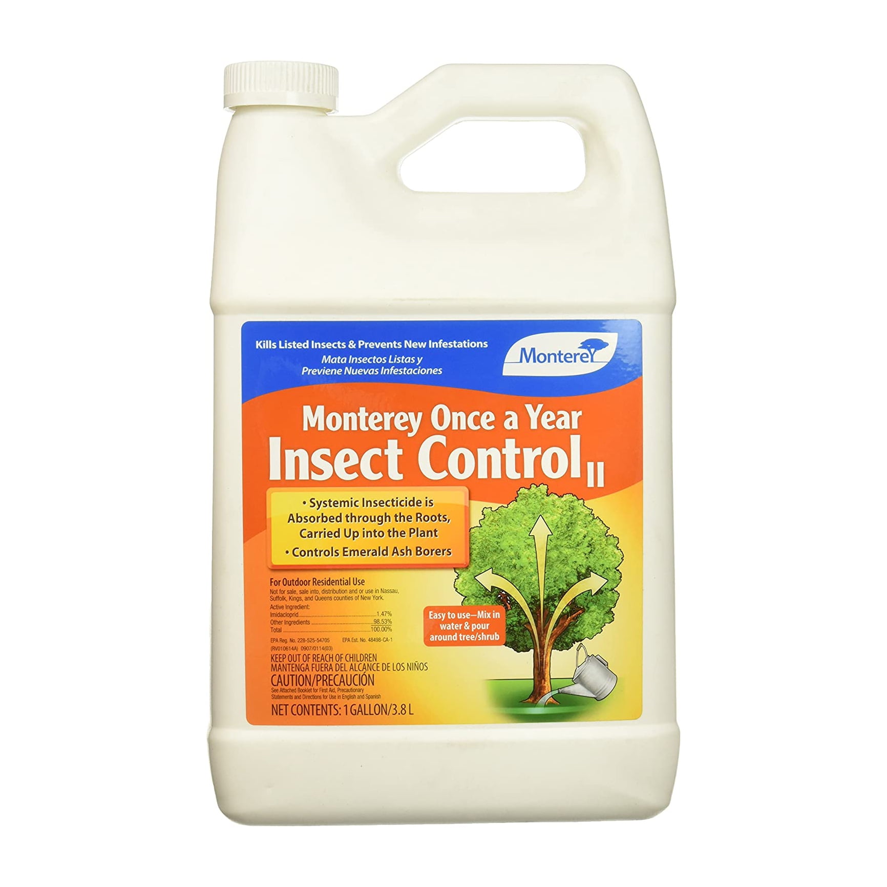 Monterey Lawn & Garden 1 Gallon Insecticide for Trees, Shrubs & Plants ...