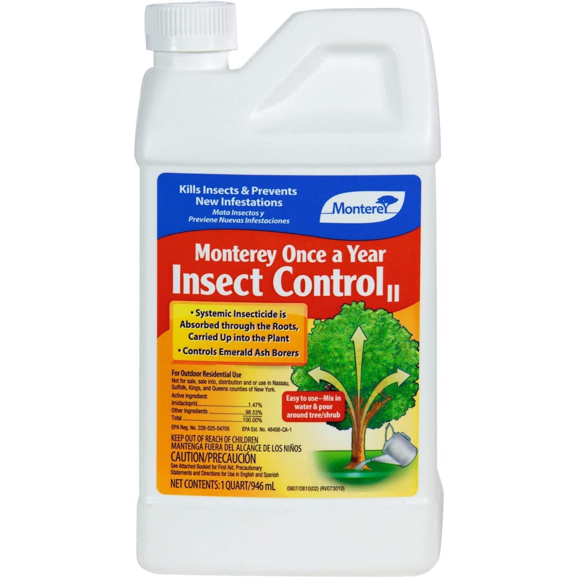 Monterey Once A Year Imidacloprid Insect Control, 32 oz, Year-Long Tree ...