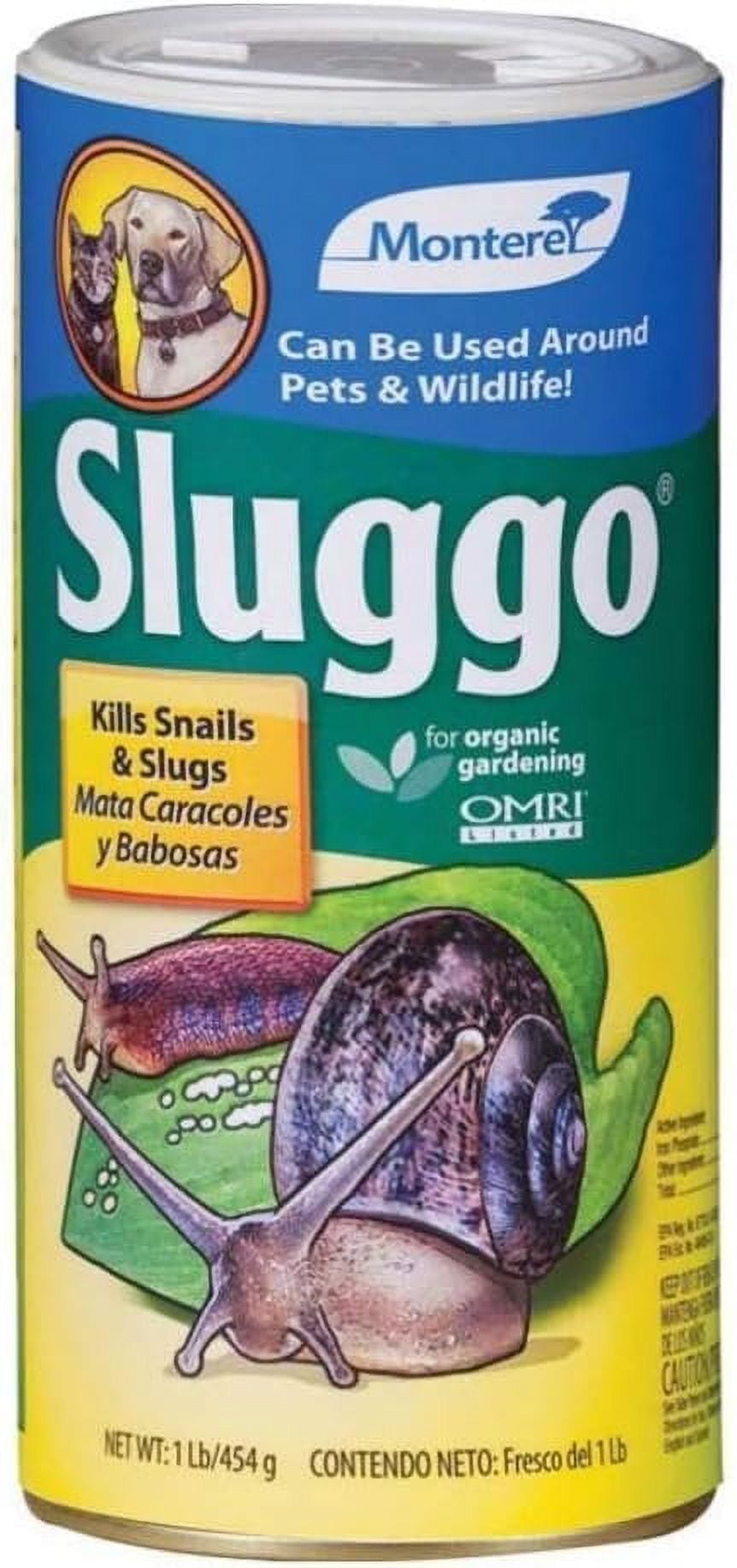Monterey Sluggo Plus Insect, Slug, Snail Pellets, Organic Gardening, 1 ...
