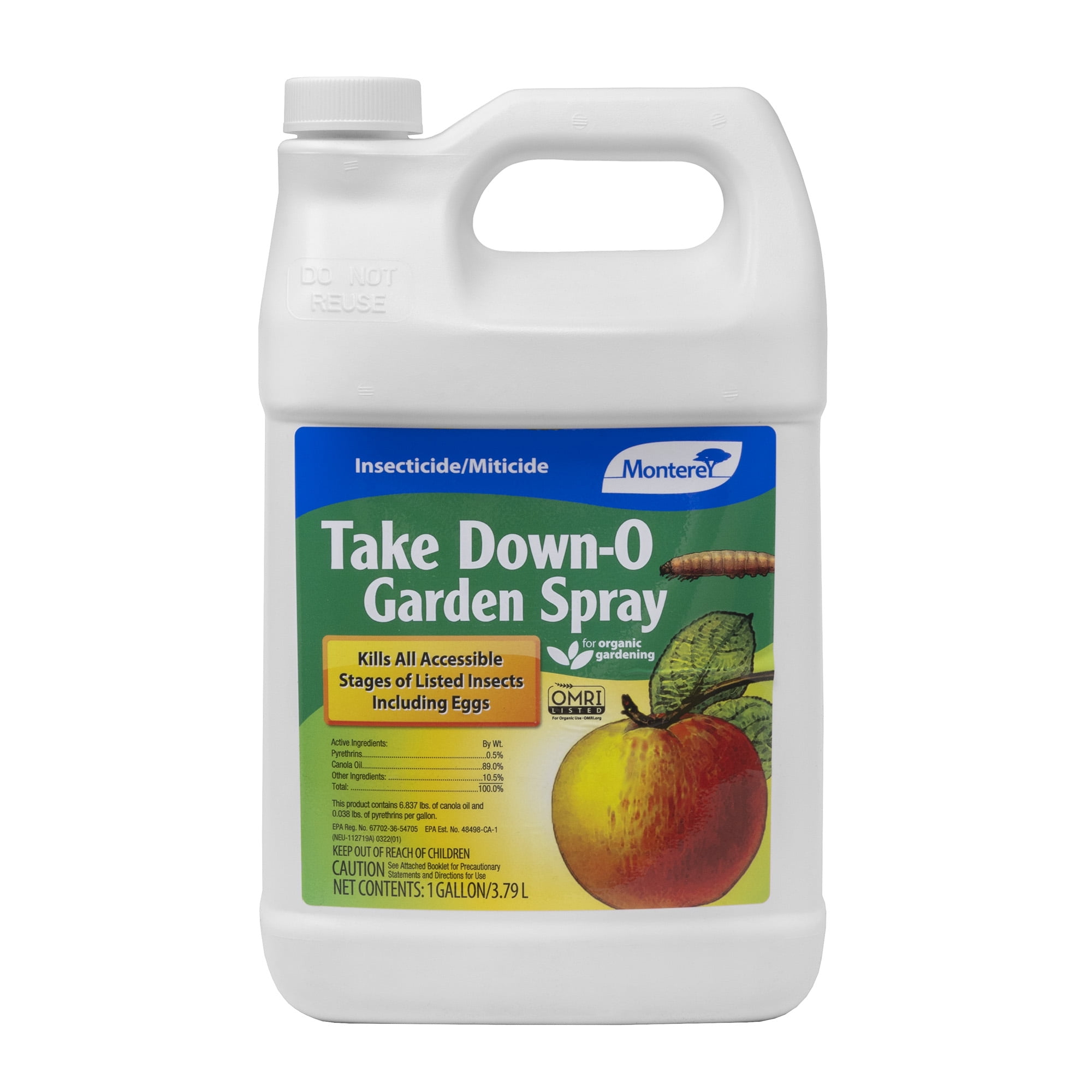 Monterey Take Down-O Garden Liquid Insecticide and Miticide, 1 Gallon ...