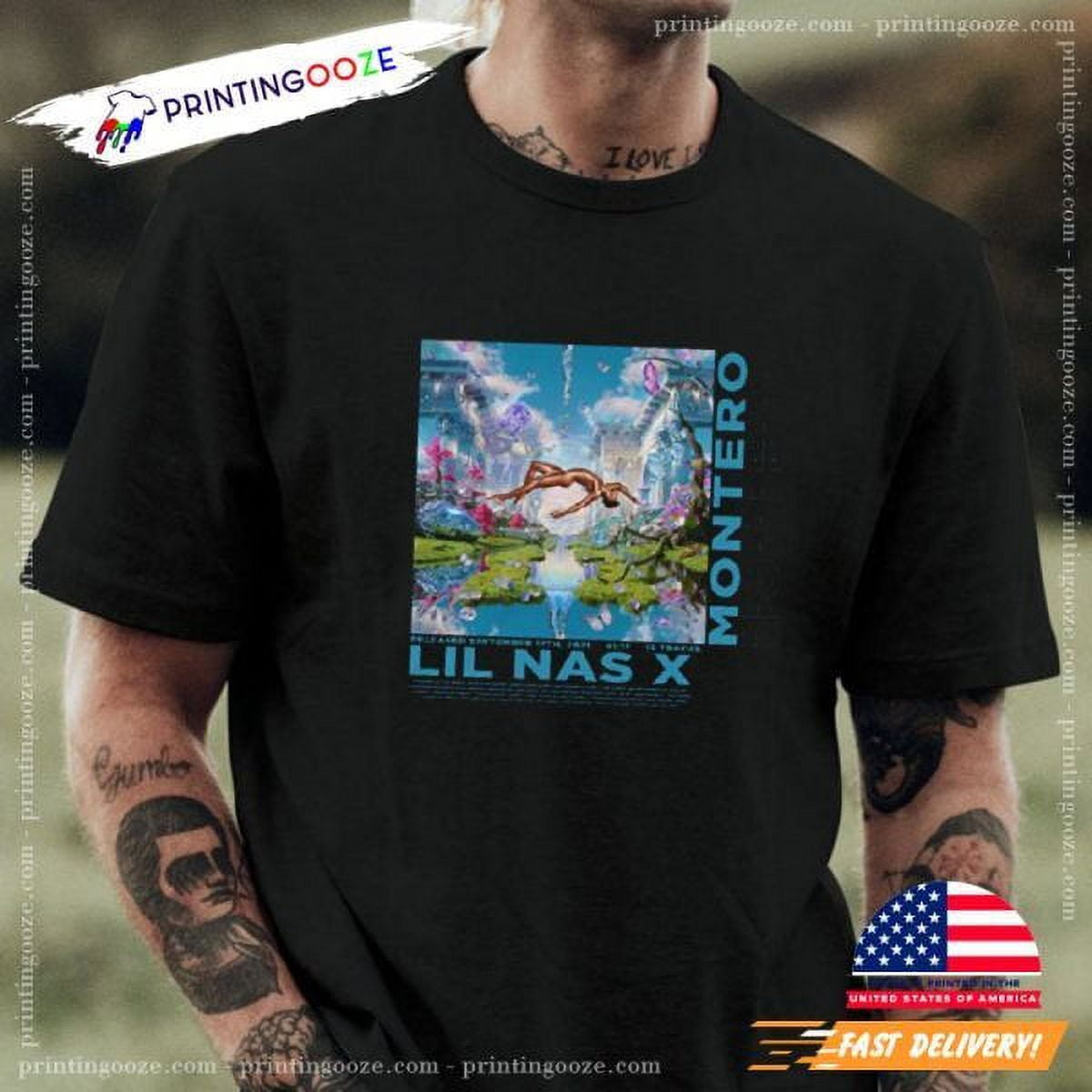 Montero Album Cover Lil Nas X Shirt - Walmart.com