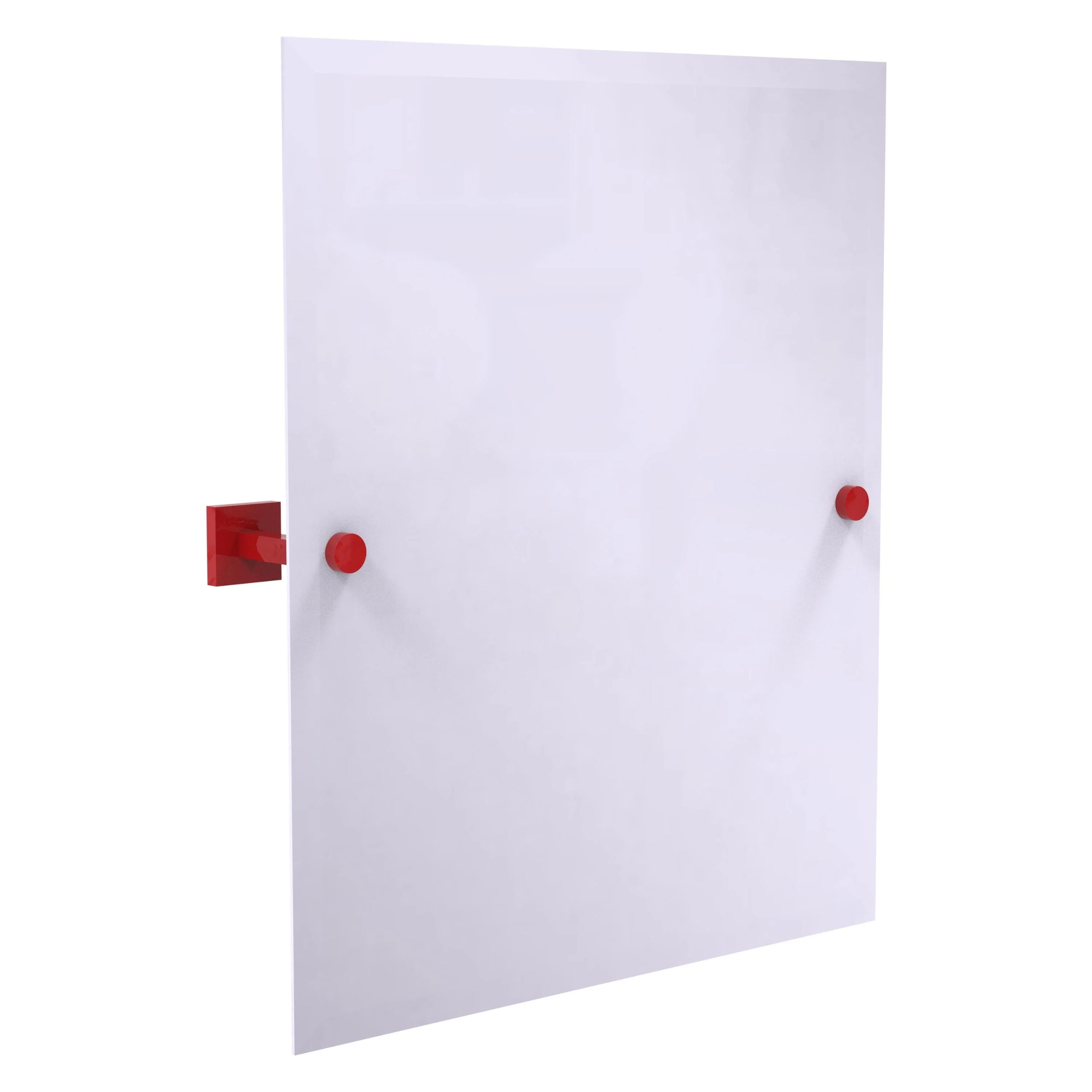 Montero Collection Contemporary Frameless Rectangular Tilt Mirror with ...