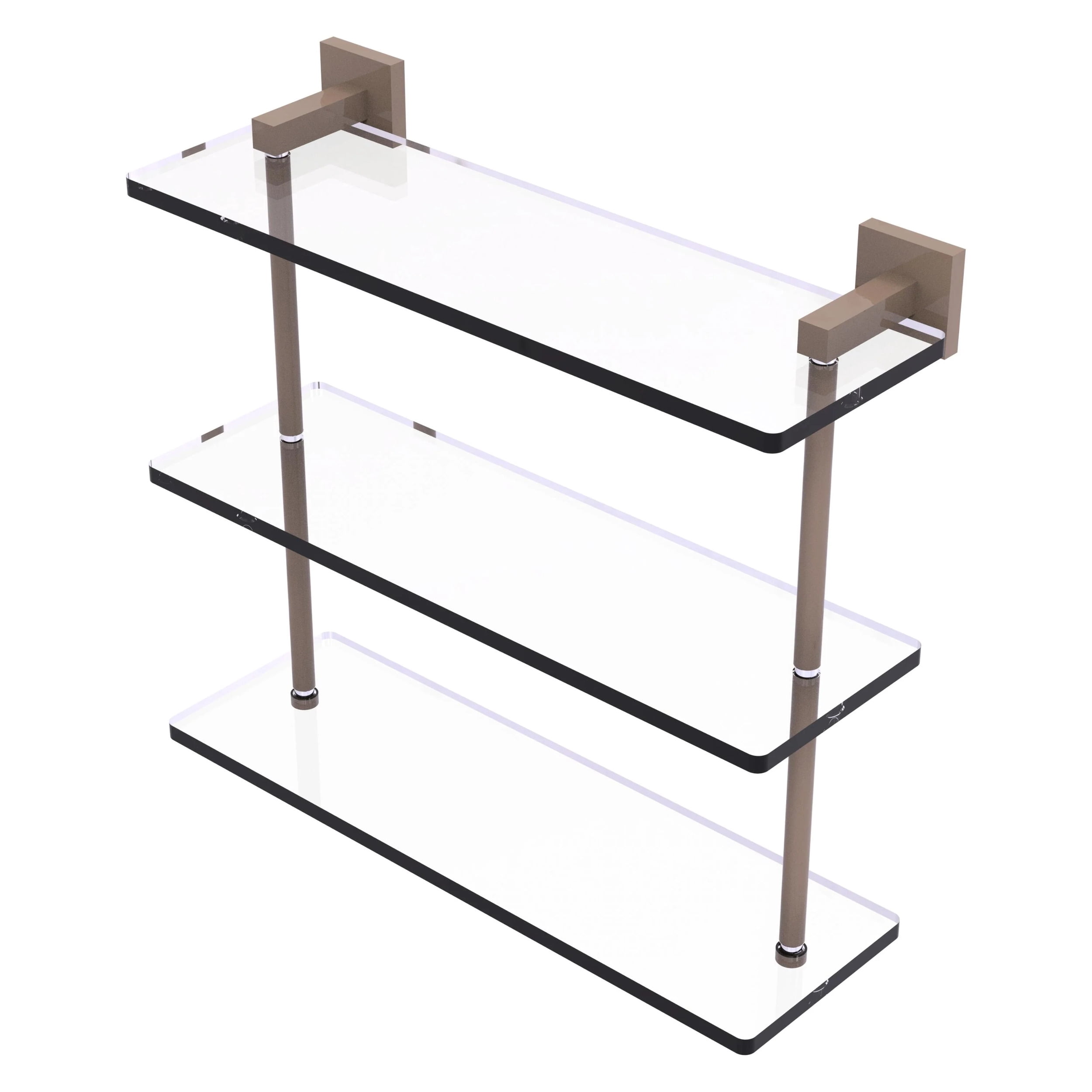 Montero Collection Triple Tiered Glass Shelf - Walmart.com