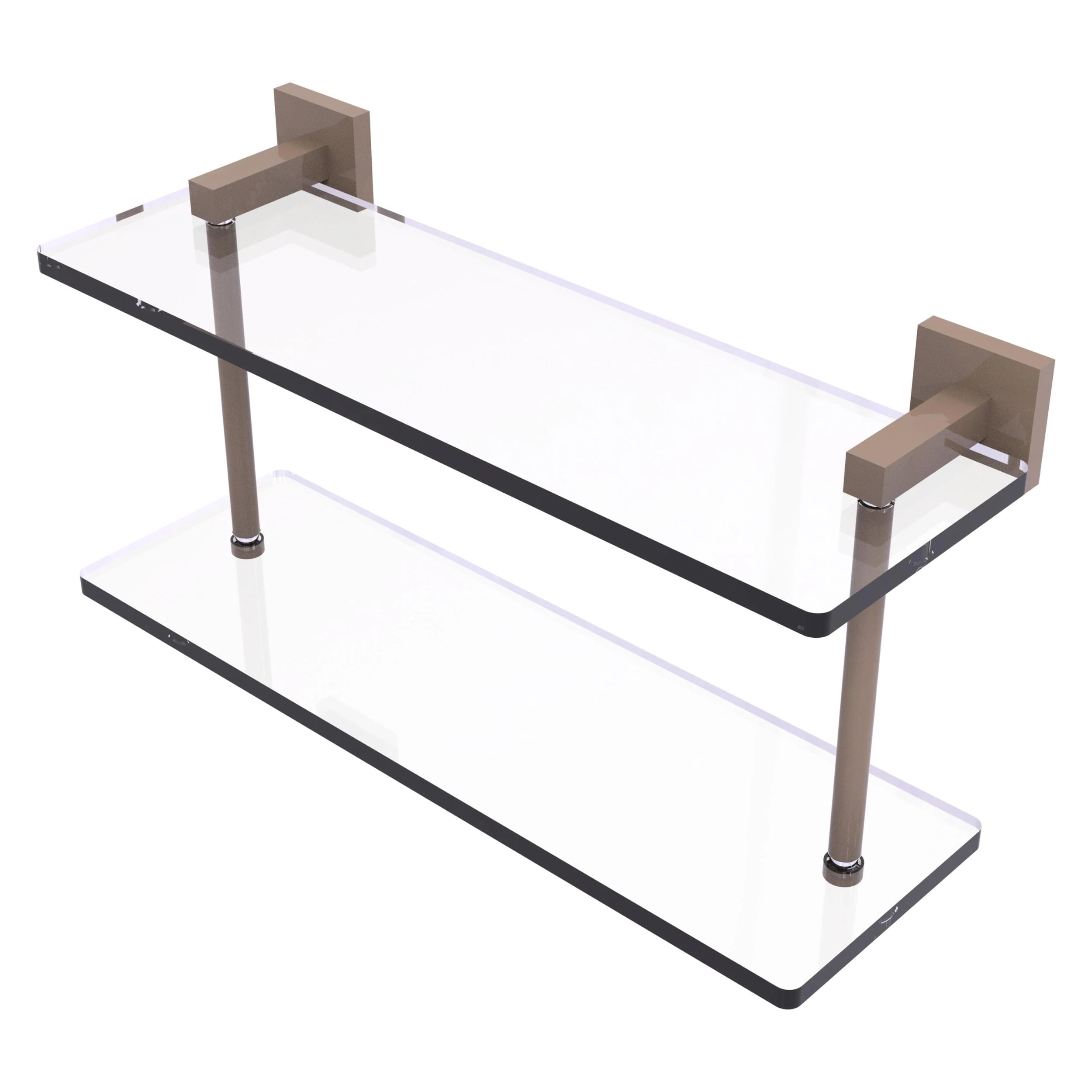 Montero Collection Two Tiered Glass Shelf - Walmart.com