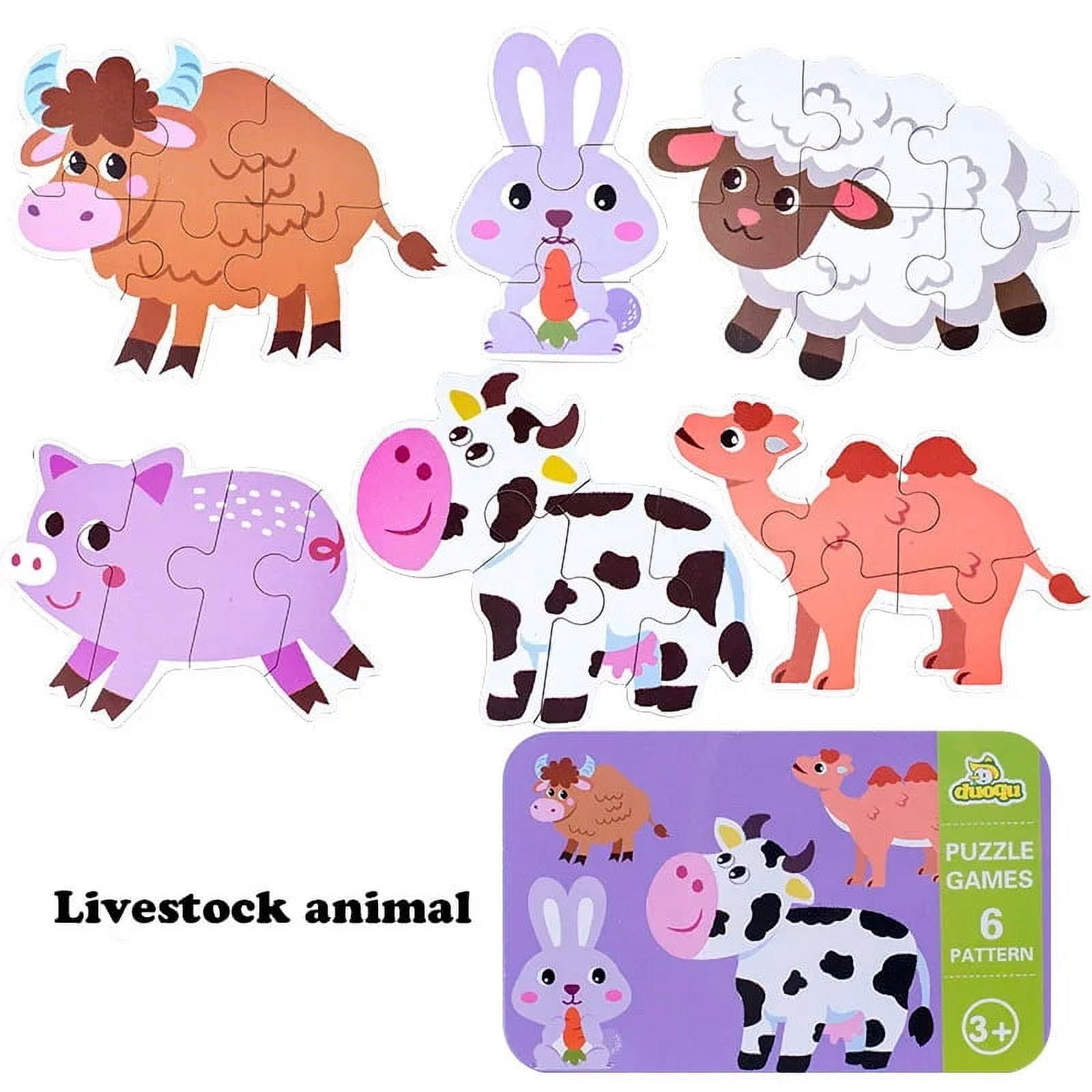 Montessori Baby Puzzle Educational Toys for Children 2 to 4 Age Toddler ...