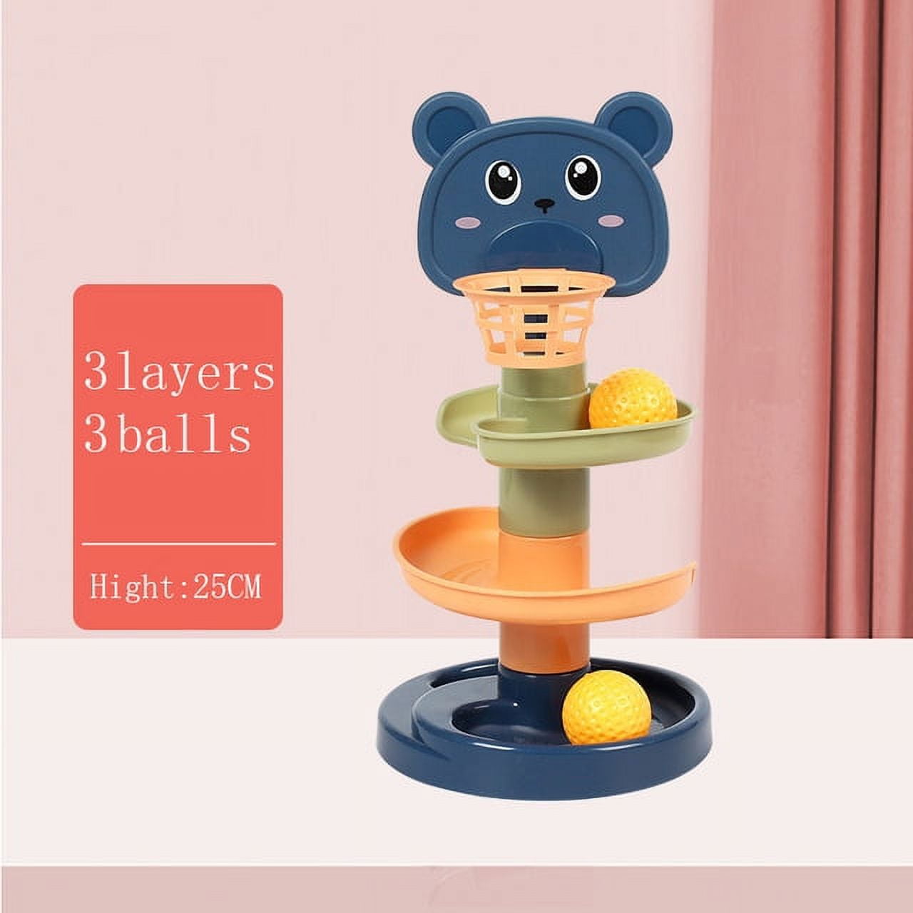Montessori Baby Toy Rolling Ball Tower Montessori Educational Games For ...