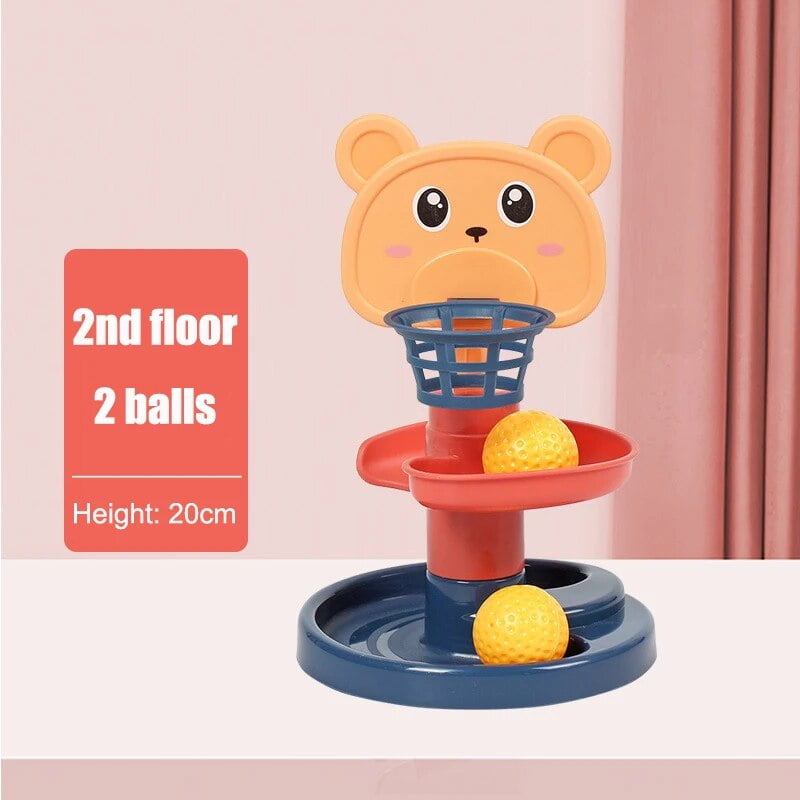Montessori Baby Toys Rolling Ball Pile Tower Finger Skill Training ...