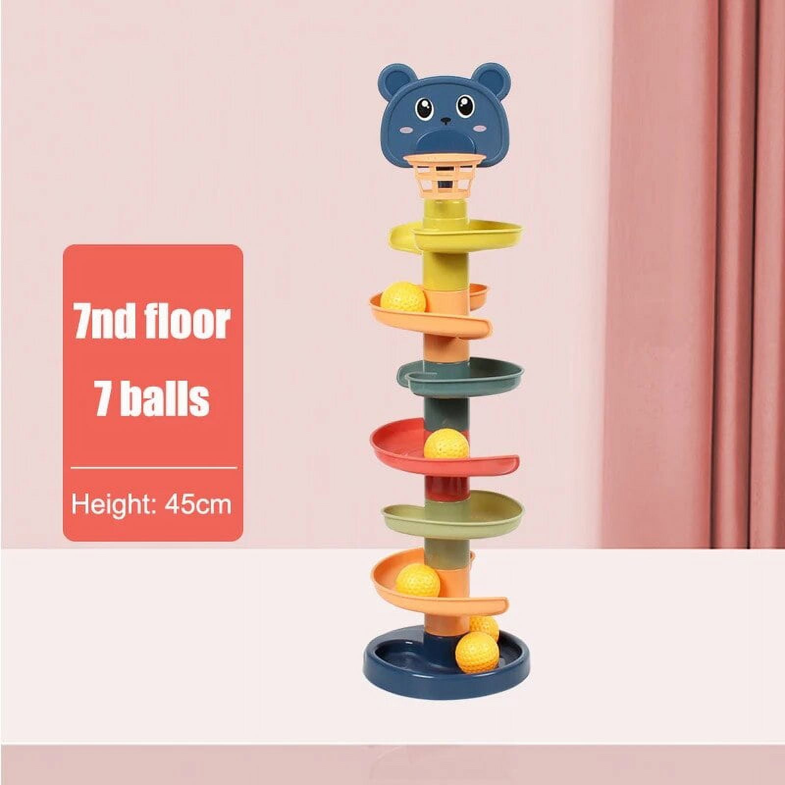 Montessori Baby Toys Rolling Ball Pile Tower Finger Skill Training ...
