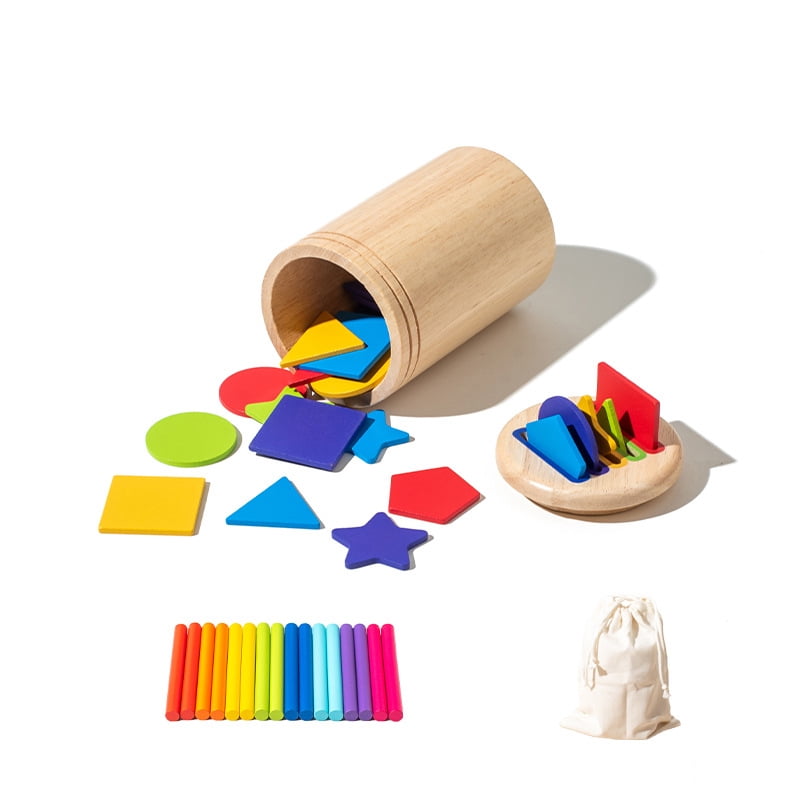 Montessori Baby Toys Toddler Cognition Learning Color Shape Sorting Box ...