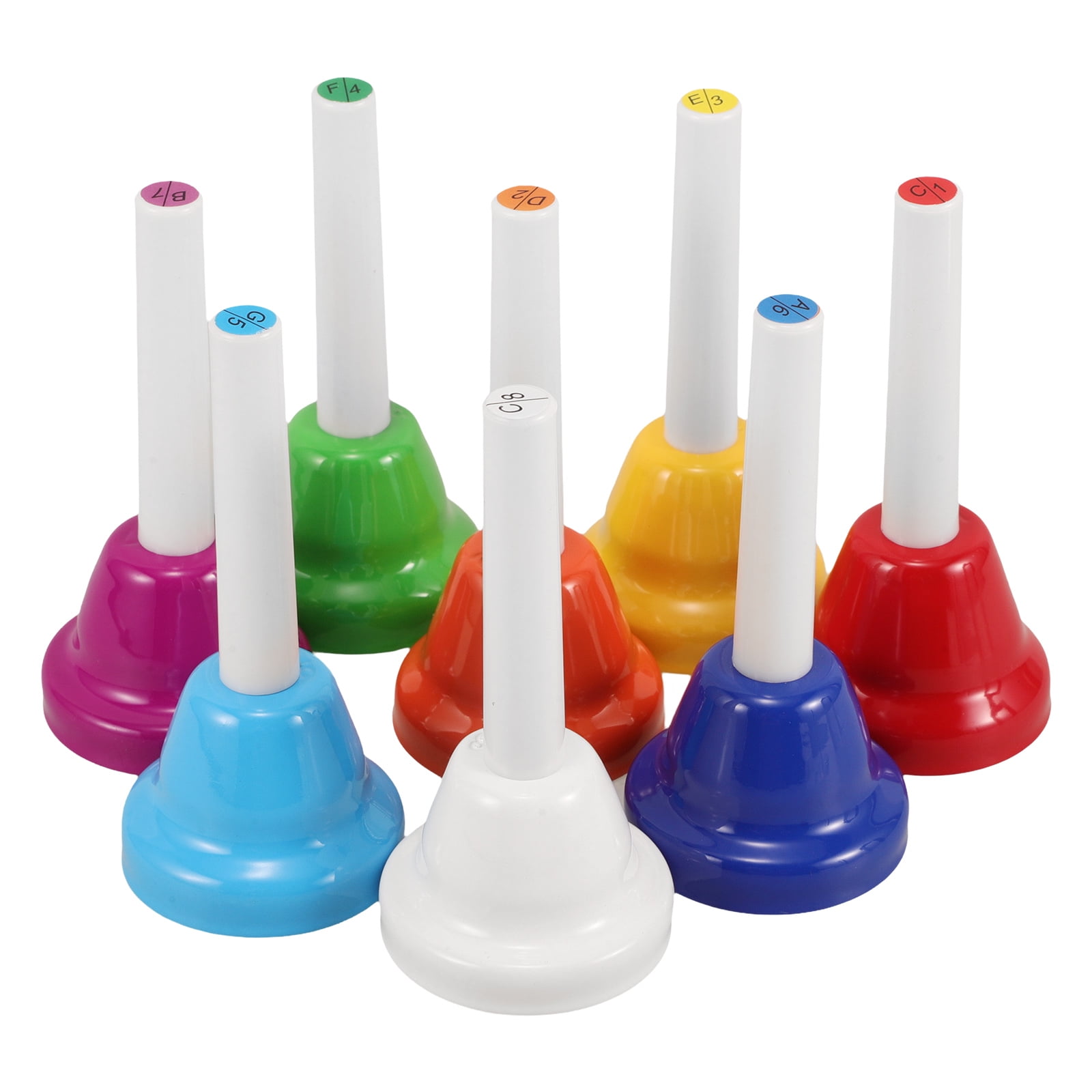 Montessori Bell,8 Pcs Desk Bells For Kids Educational Music Toys ...